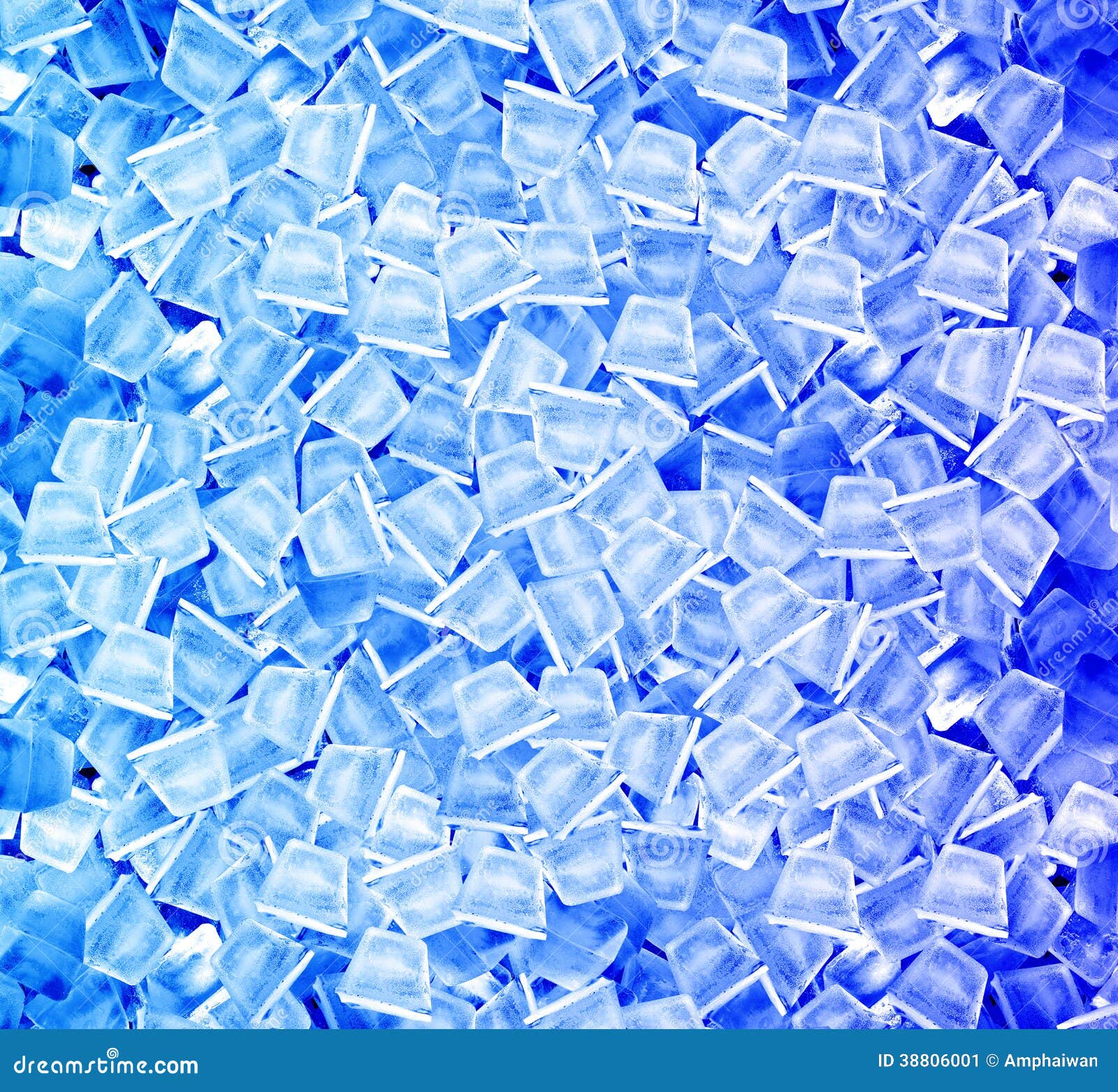 Ice cubes in blue light stock image. Image of clear, icecube - 38806001
