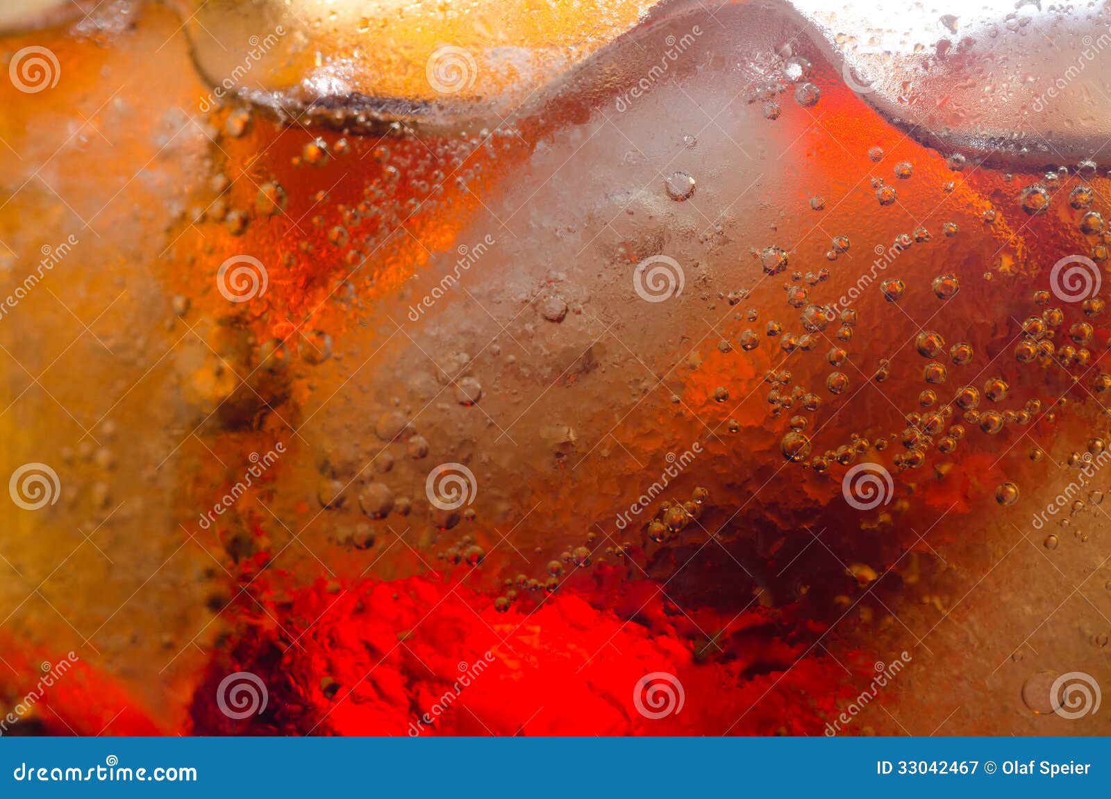 Ice cubes and coke stock image. Image of bubbles, cold - 33042467