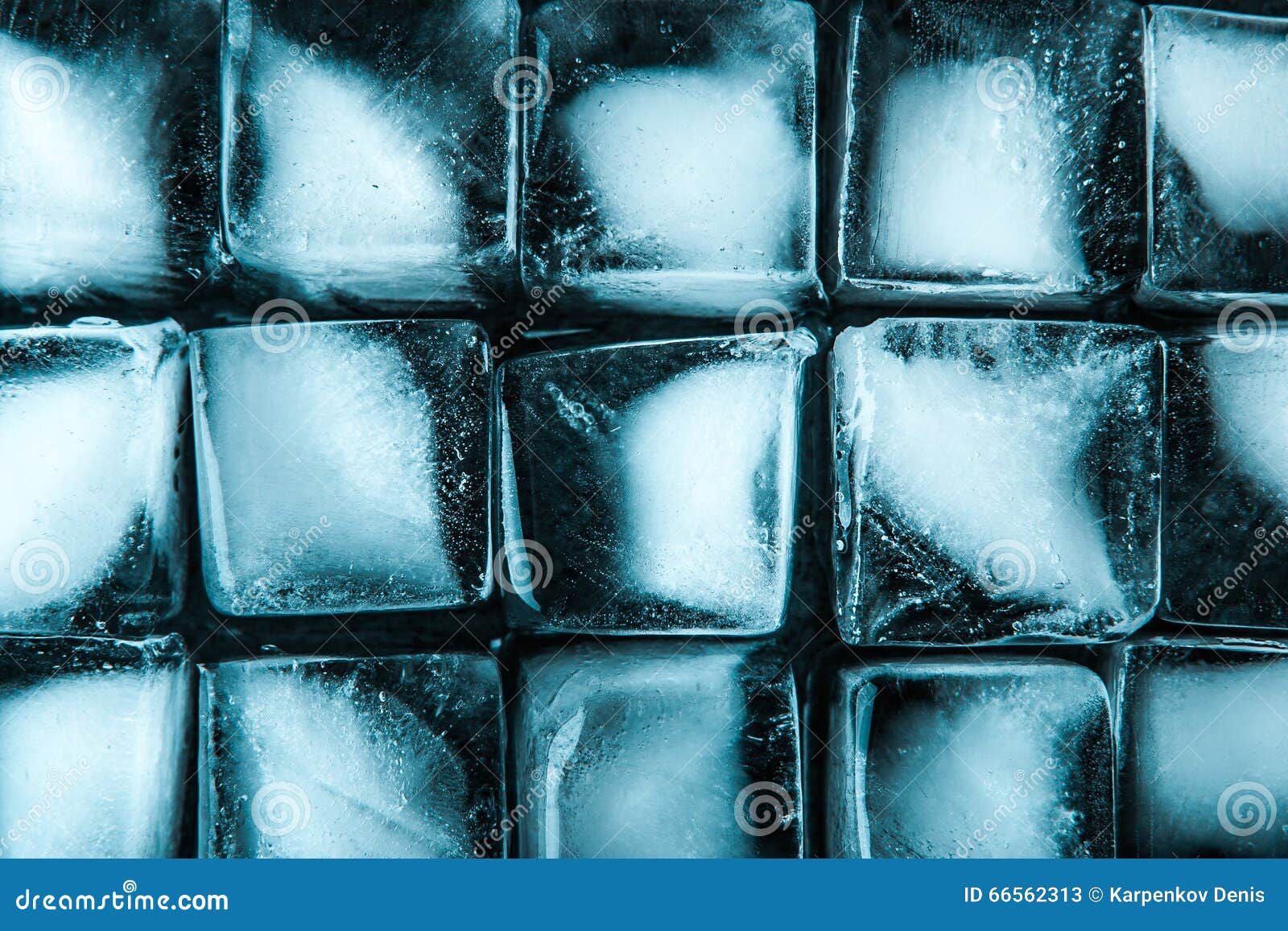 Ice Cubes on the Dark Stone Table Top View Stock Image - Image of stone ...