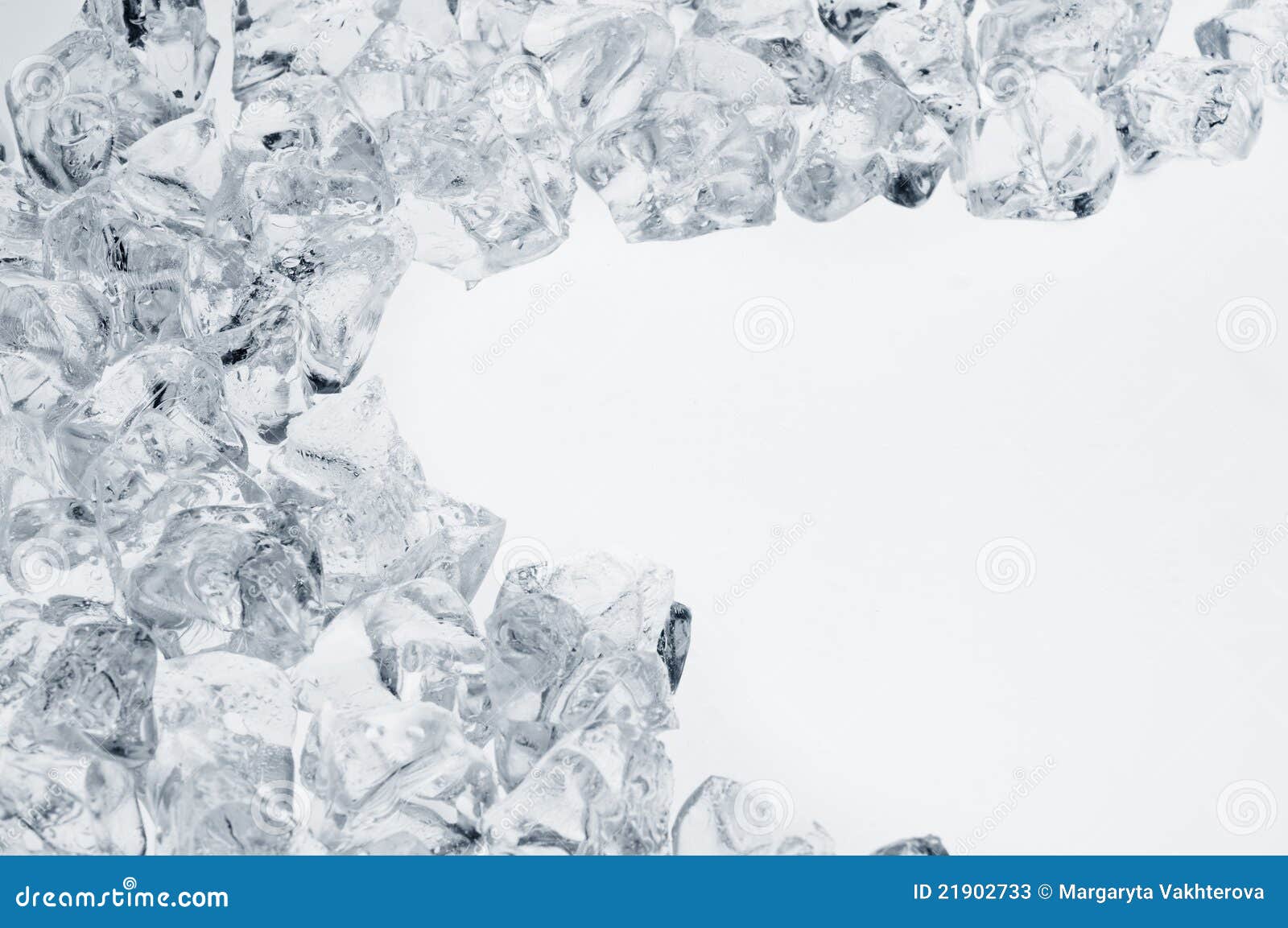 Ice Cubes Frame with Copy Space Stock Image - Image of solid, closeup ...