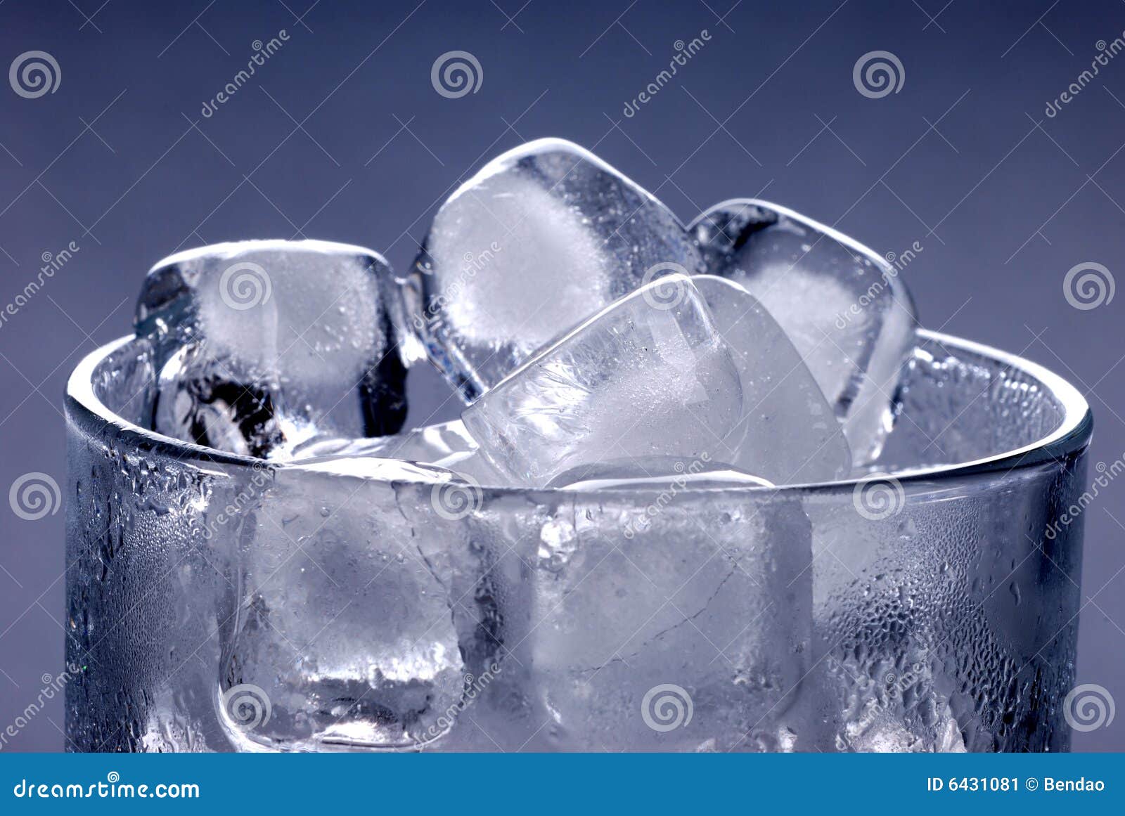 Ice Cubes In Glass Picture. Image: 6431081