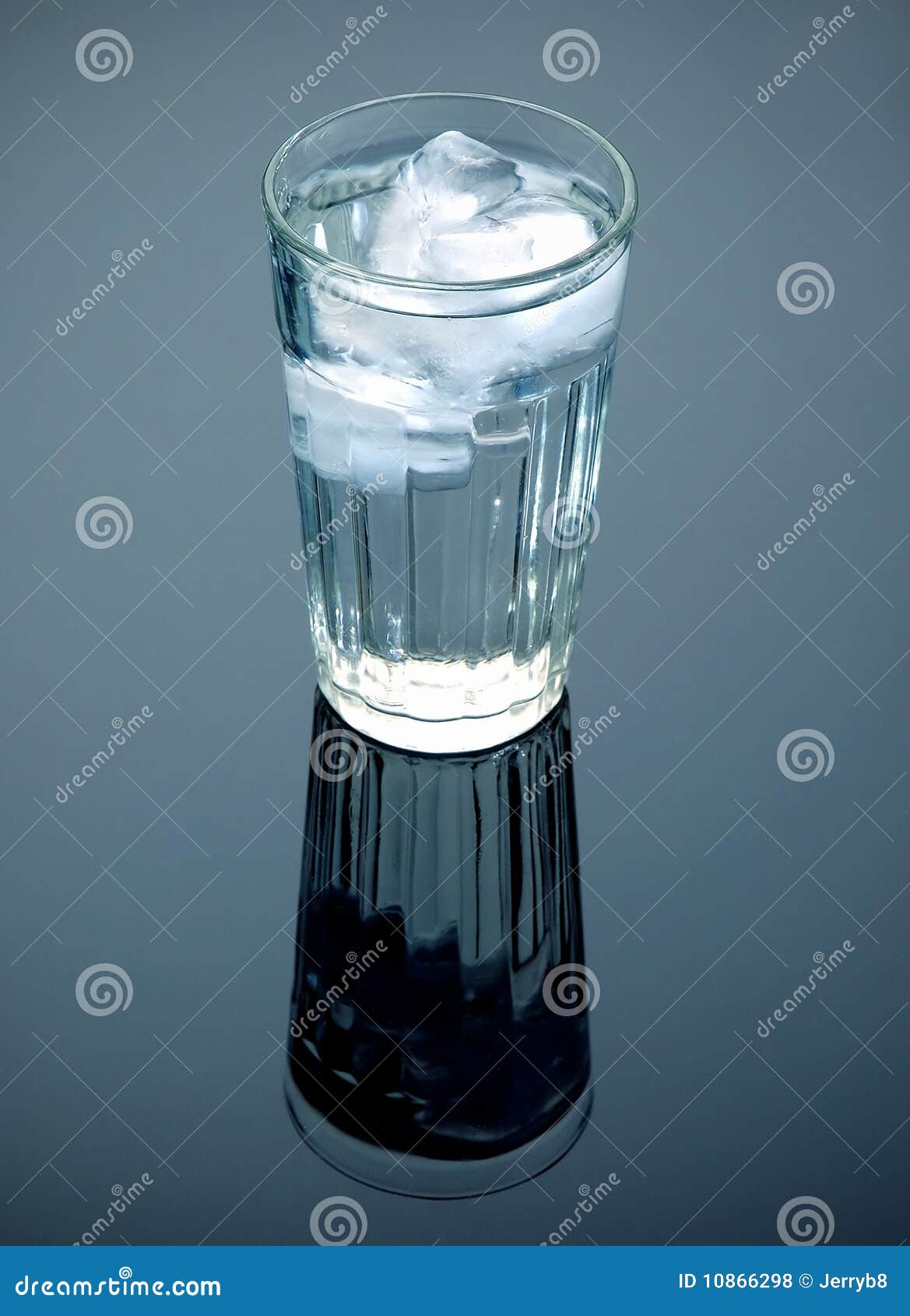 Ice Cubes in Glass of Water Stock Photo - Image of beverage, drink ...