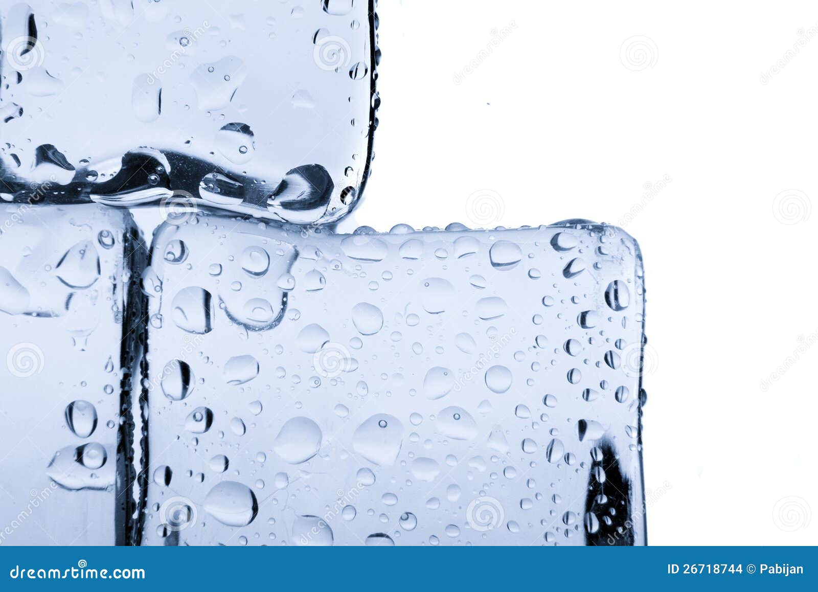 Ice cubes isolated stock photo. Image of bricks, close - 26718744