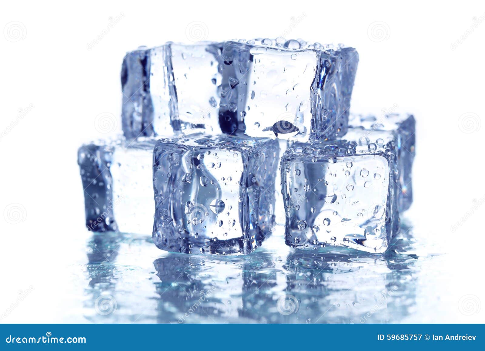 Ice cubes stock image. Image of cold, drop, glass, bubble - 59685757