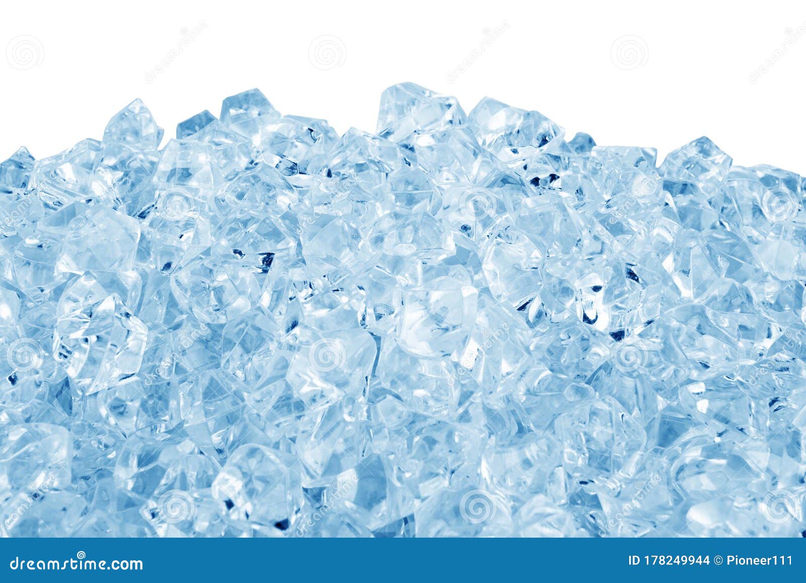 Ice cubes isolated stock photo. Image of clear, cool - 178249944