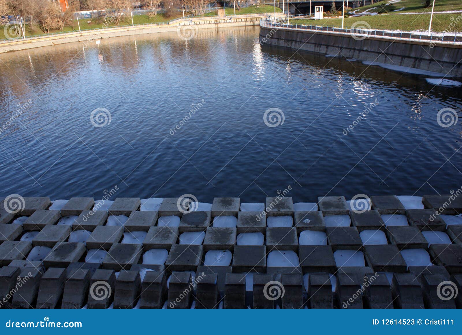Ice cubes on the lake stock image. Image of china, beautiful - 12614523
