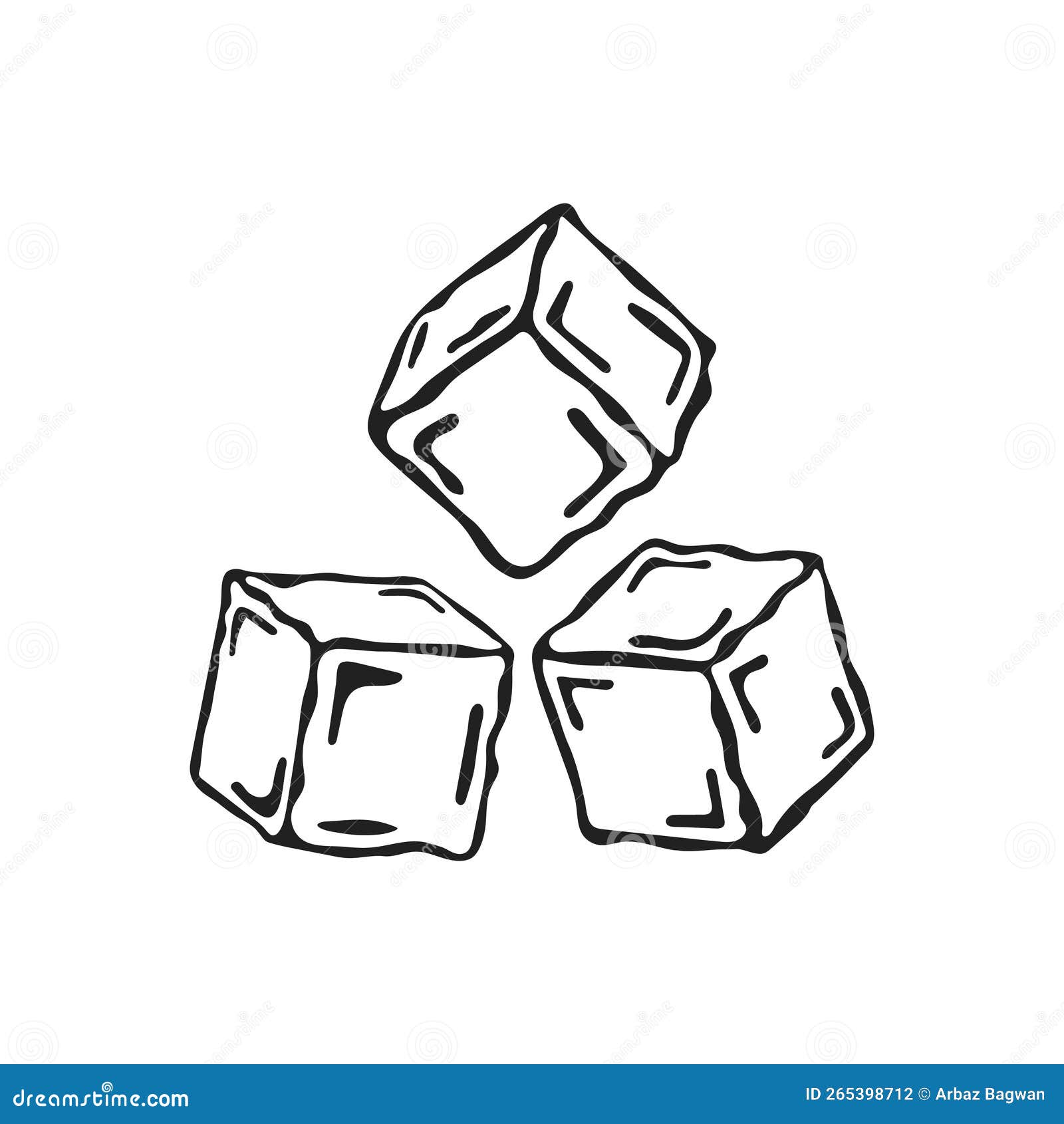 Ice Cubes Melting on Normal Temperature Icon Stock Vector ... Ice Cubes Melting on Normal Temperature Icon Stock Vector ...