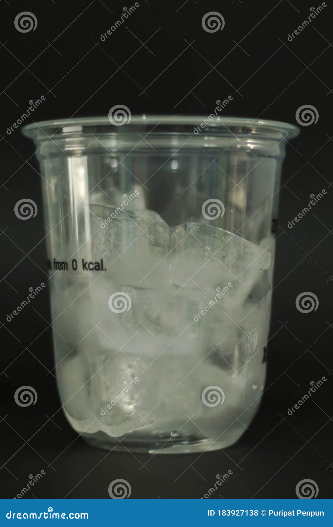 Ice Cubes in Plastic Glasses Stock Photo - Image of cubes, healthy ...