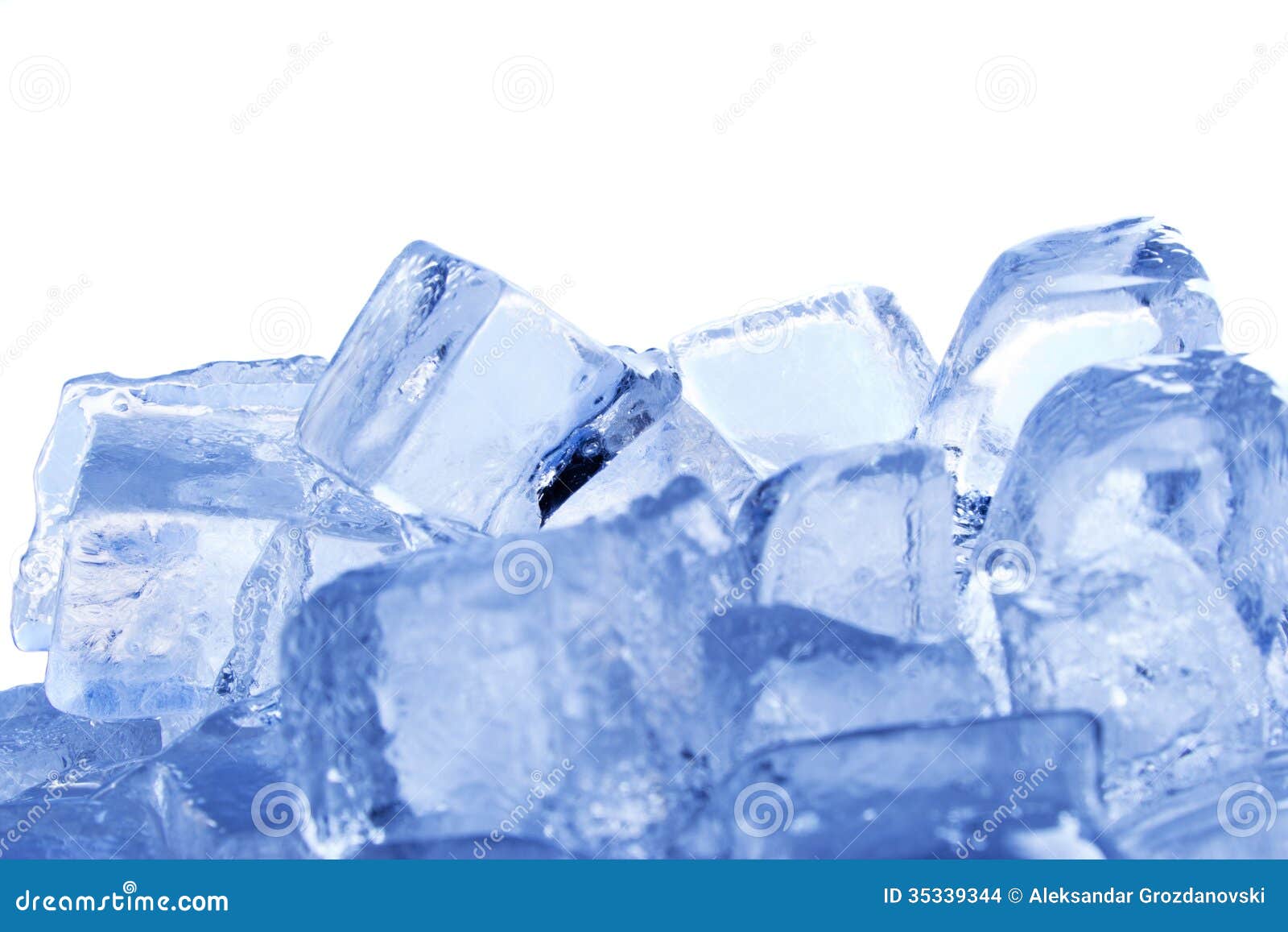 Ice cubes stock photo. Image of melting, transparent - 35339344