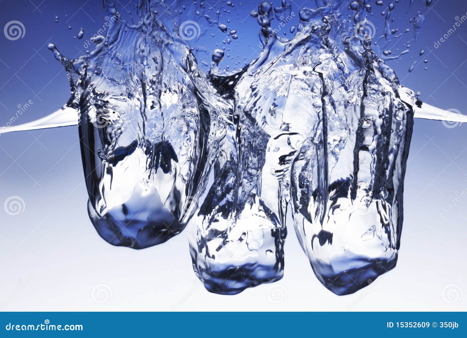 Ice cubes splash stock image. Image of cube, water, cold - 15352609