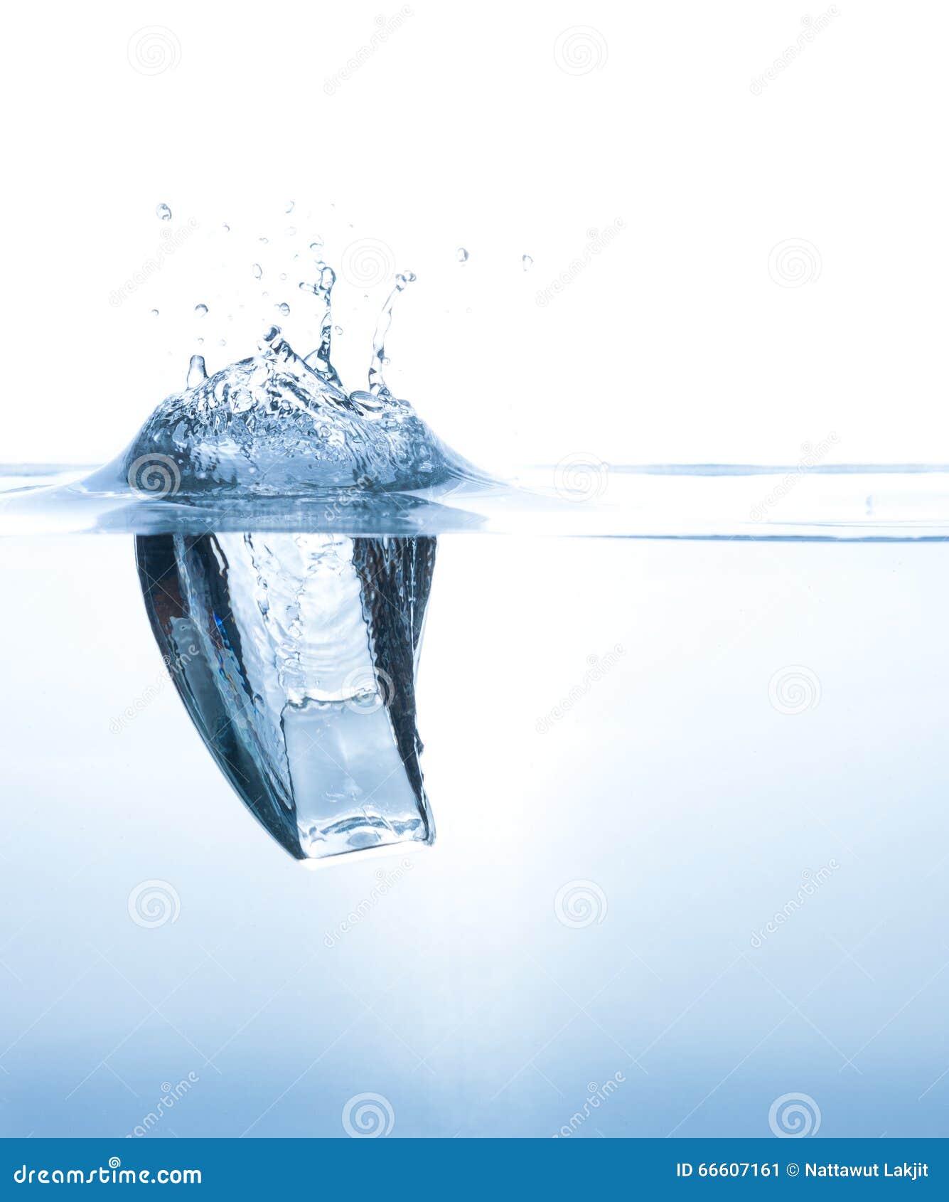 Ice Cubes Splash In Water Royalty-Free Stock Photo | CartoonDealer.com ...