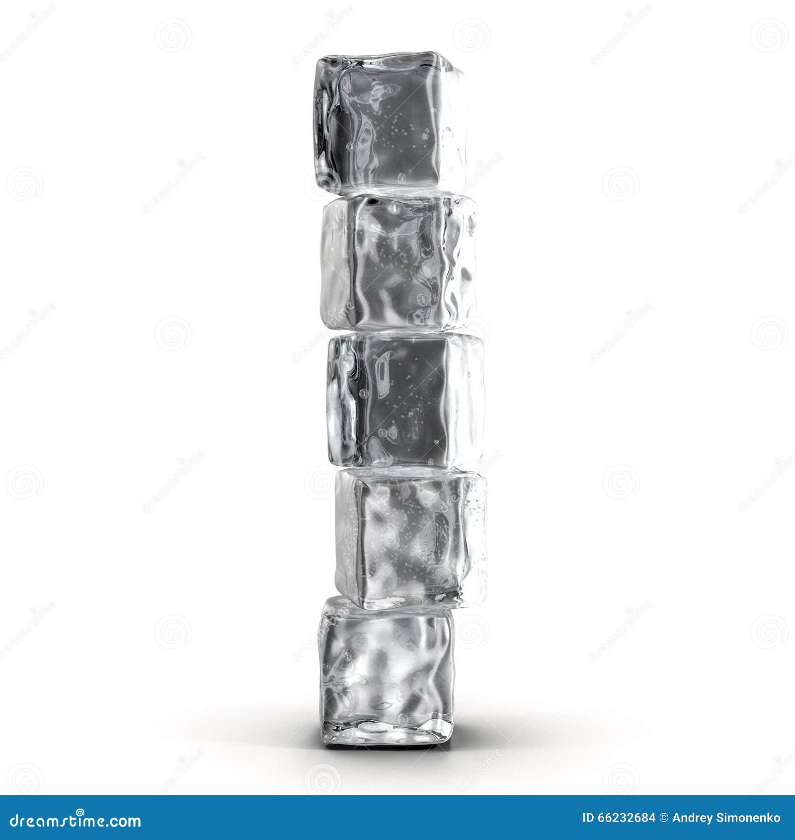 Ice Cubes Stack on White Background Stock Photo - Image of frost, shape ...