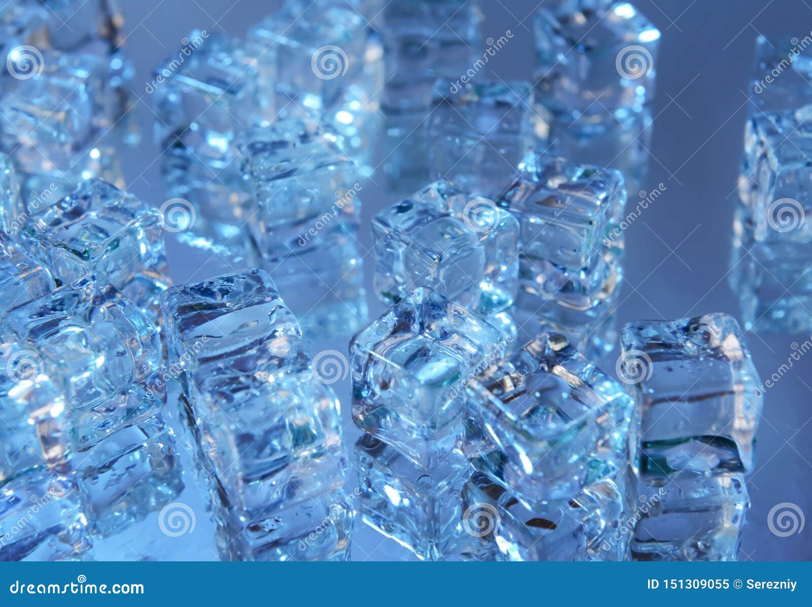 Ice cubes on table stock image. Image of drink, cold - 151309055