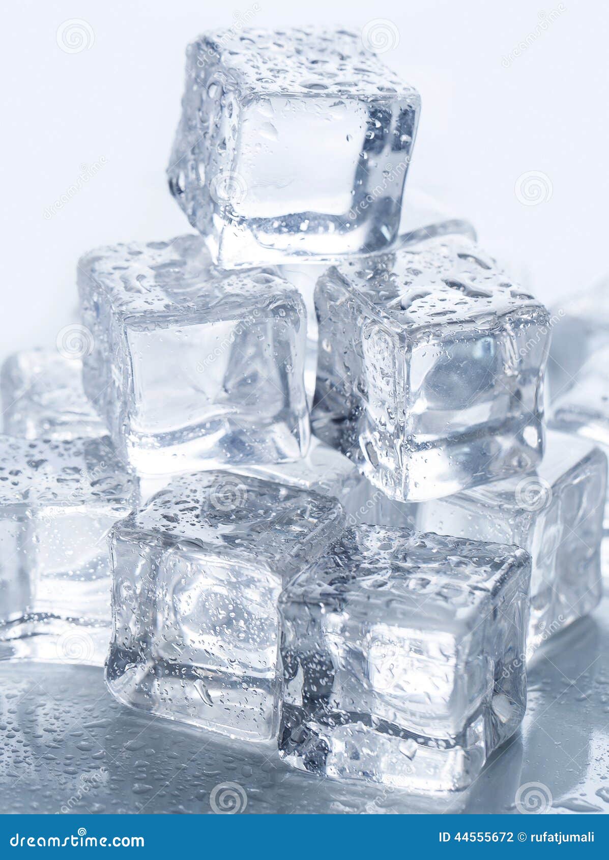 Ice cubes on the table stock photo. Image of refrigerate - 44555672