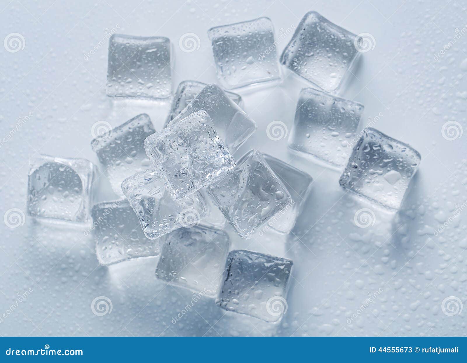 Ice cubes on the table stock image. Image of refrigerator - 44555673