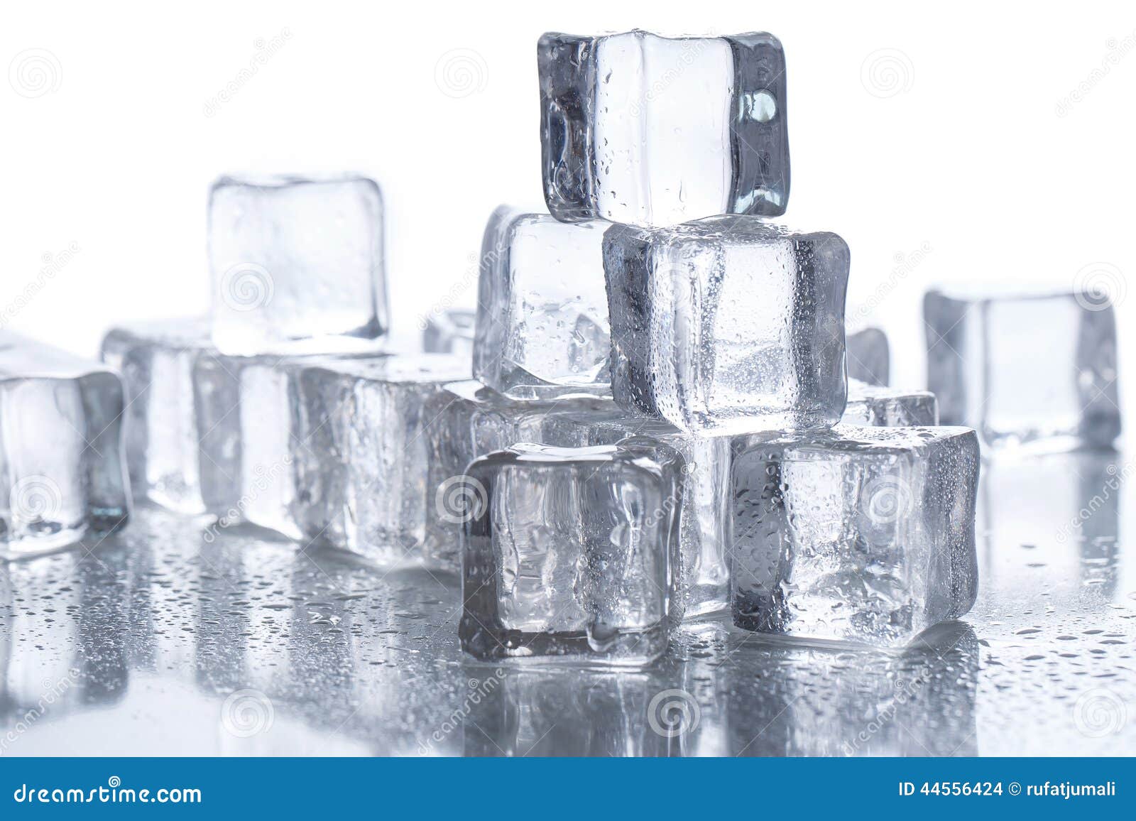 Ice cubes on the table stock photo. Image of global, humidity - 44556424