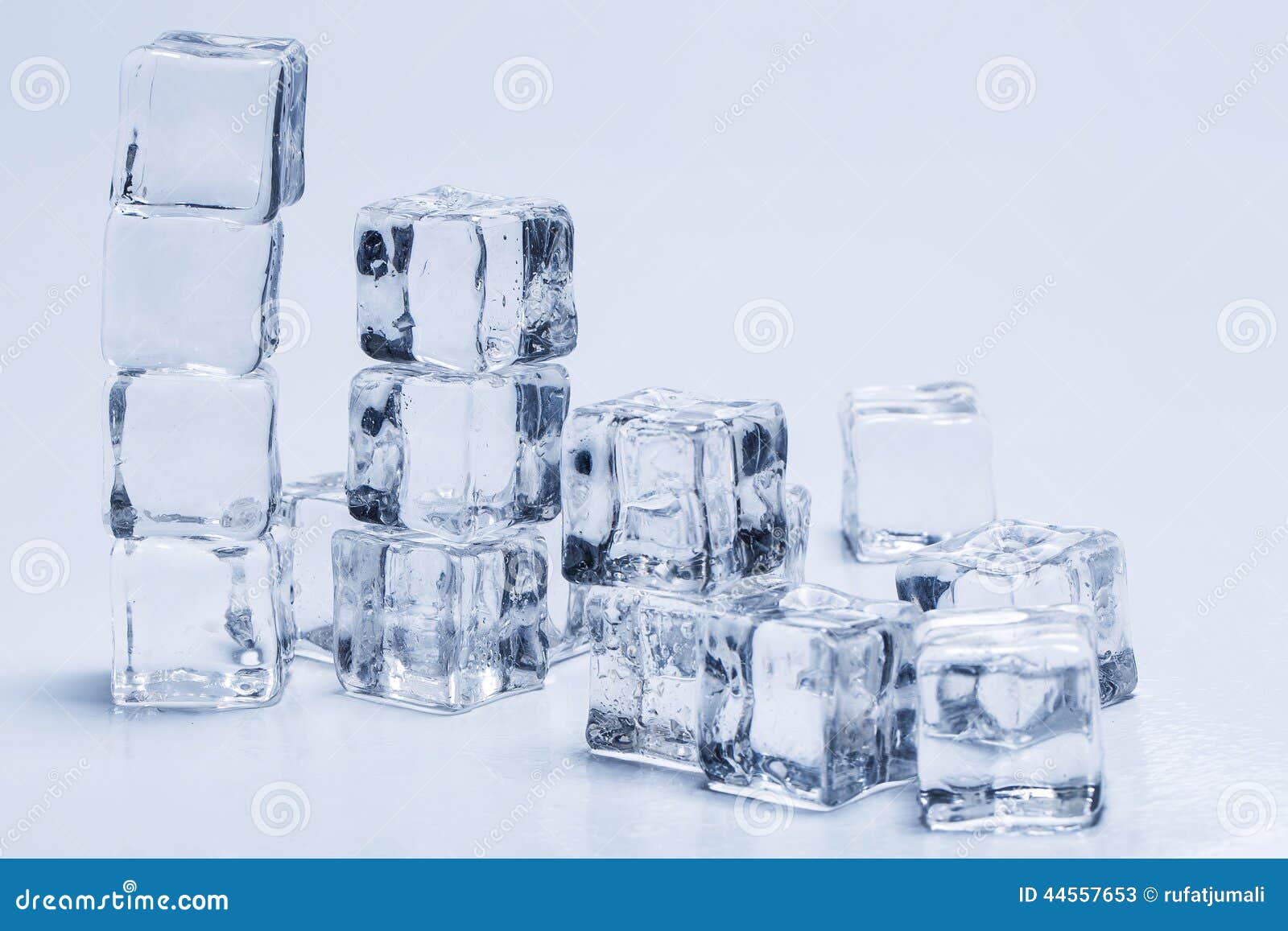 Ice cubes on the table stock image. Image of cold, clear - 44557653