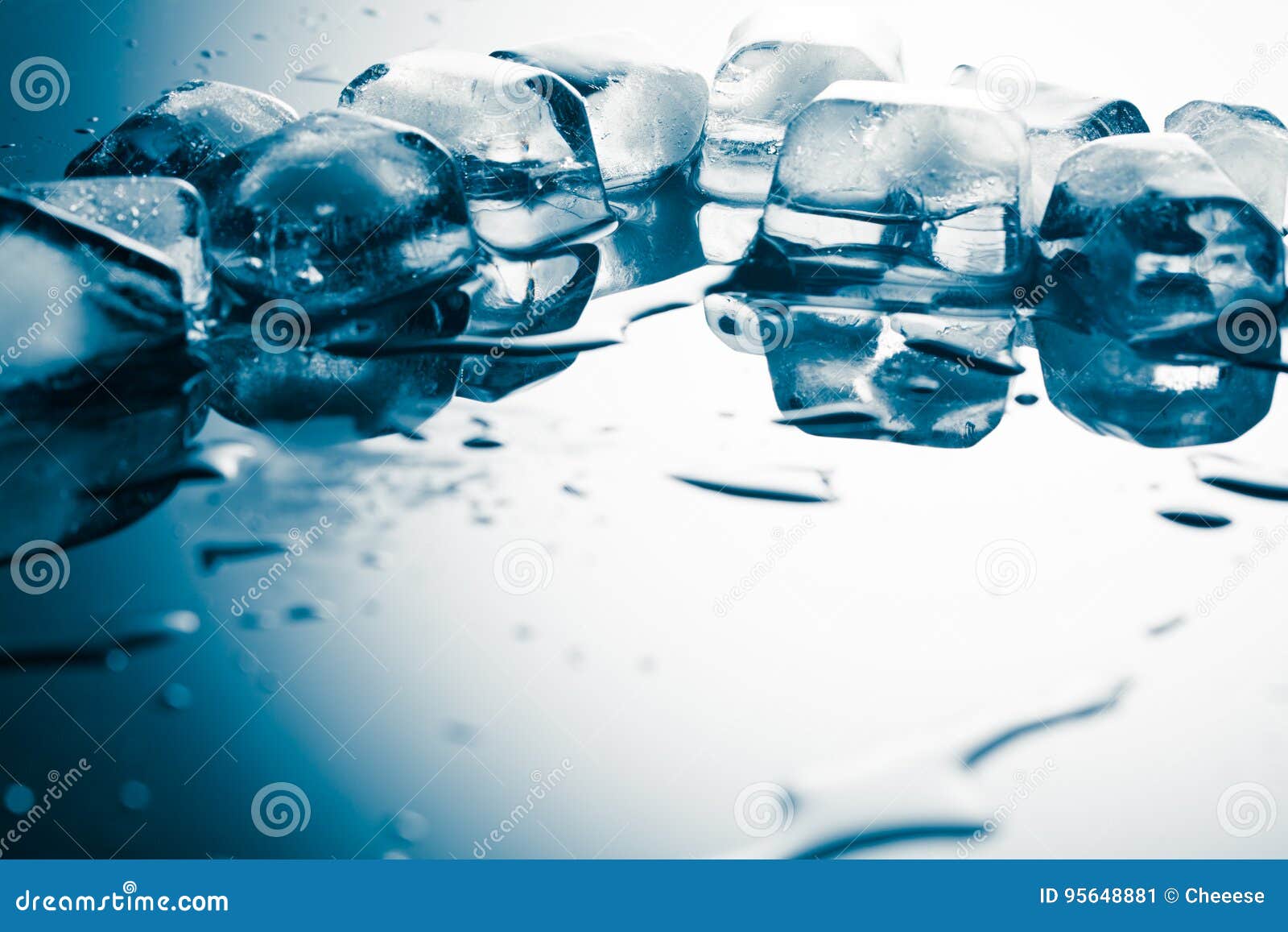 Ice cubes on table stock image. Image of drink, cube - 95648881