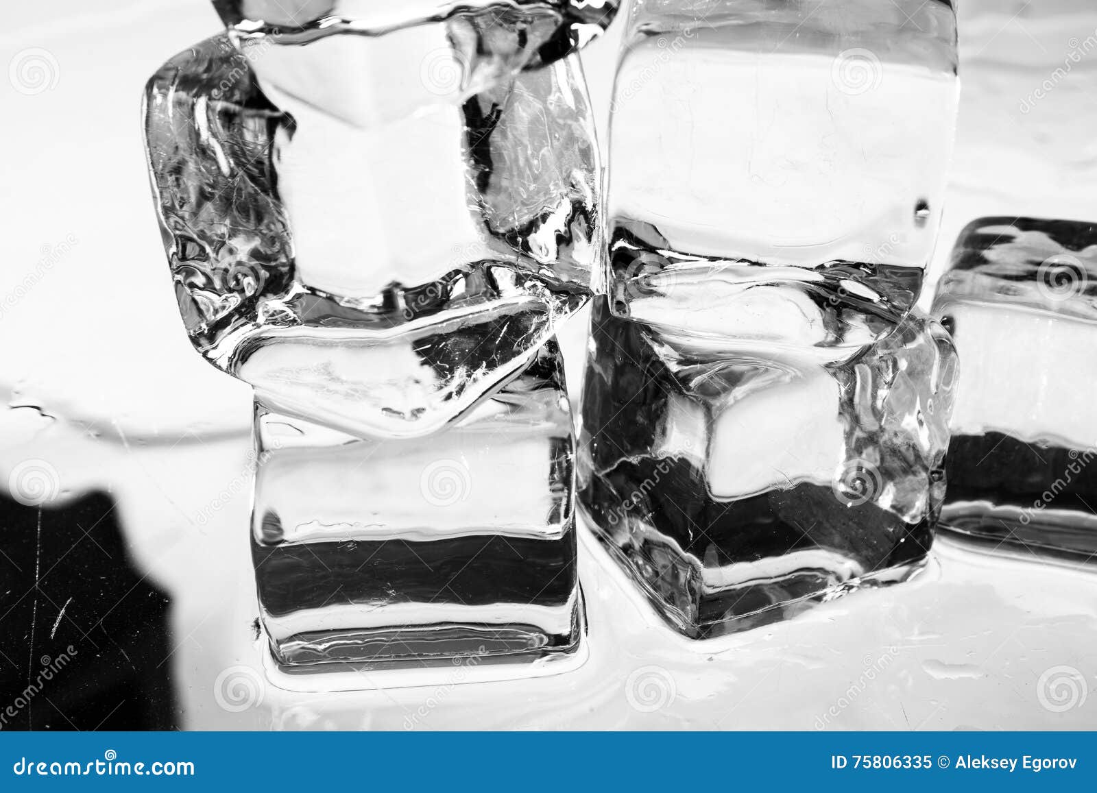 Ice cubes on table stock image. Image of cold, purity - 75806335