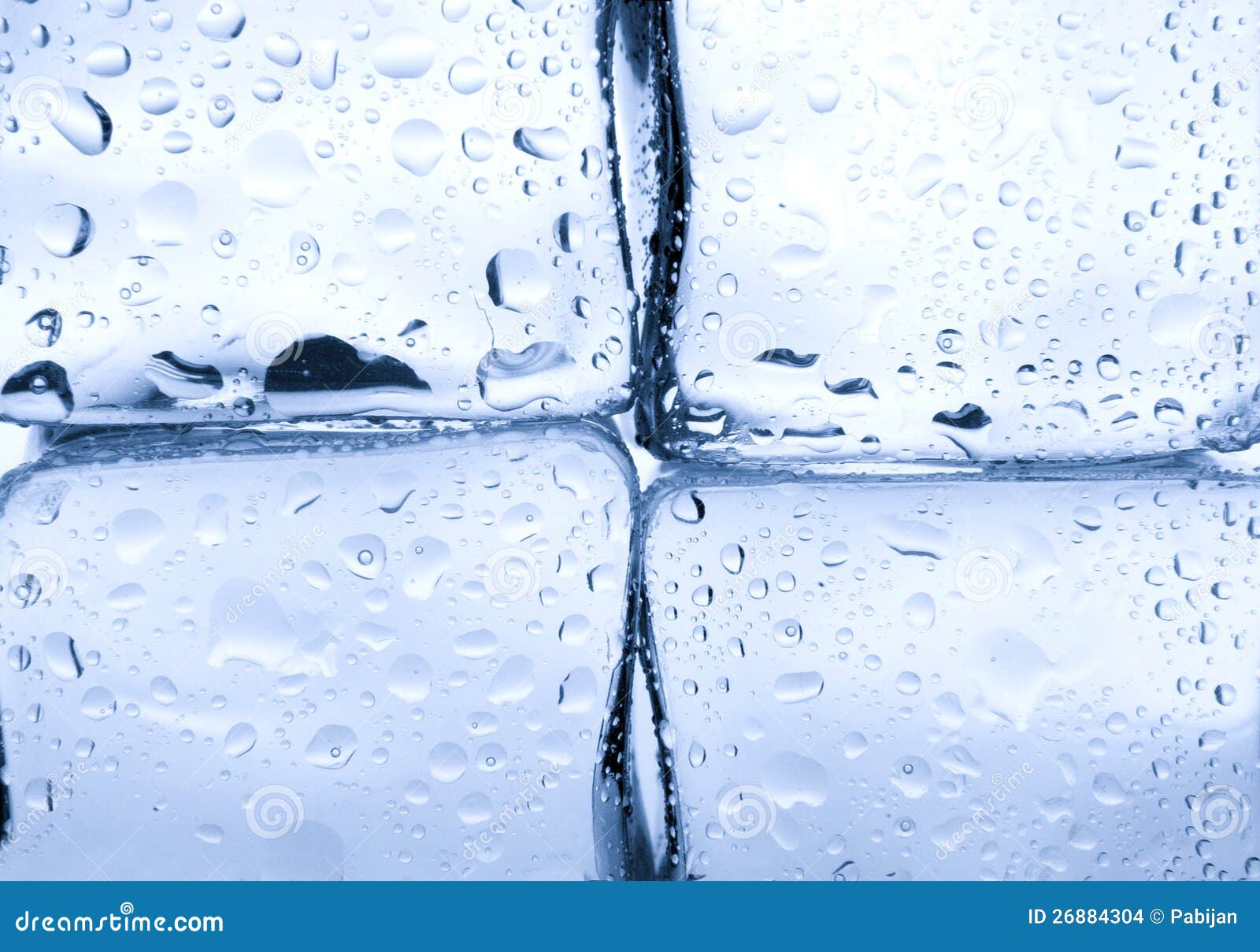 Ice Cubes with Water Drops Background Stock Photo - Image of closeup ...