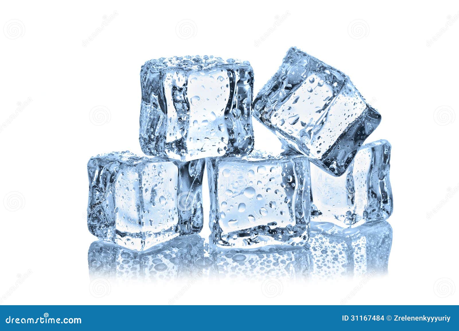 Ice cubes with water drops stock photo. Image of background - 31167484