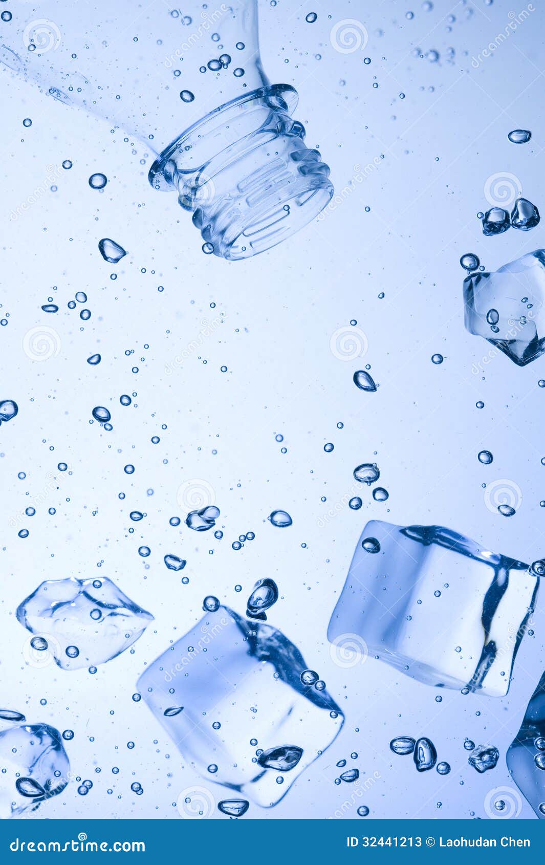Ice Cubes in Water stock image. Image of drop, arctic - 32441213