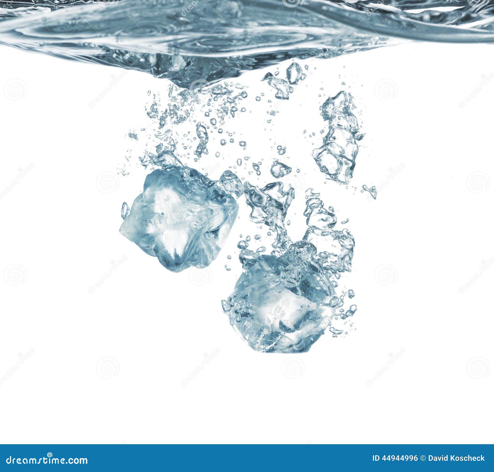 Ice cubes and water stock photo. Image of wave, cold - 44944996