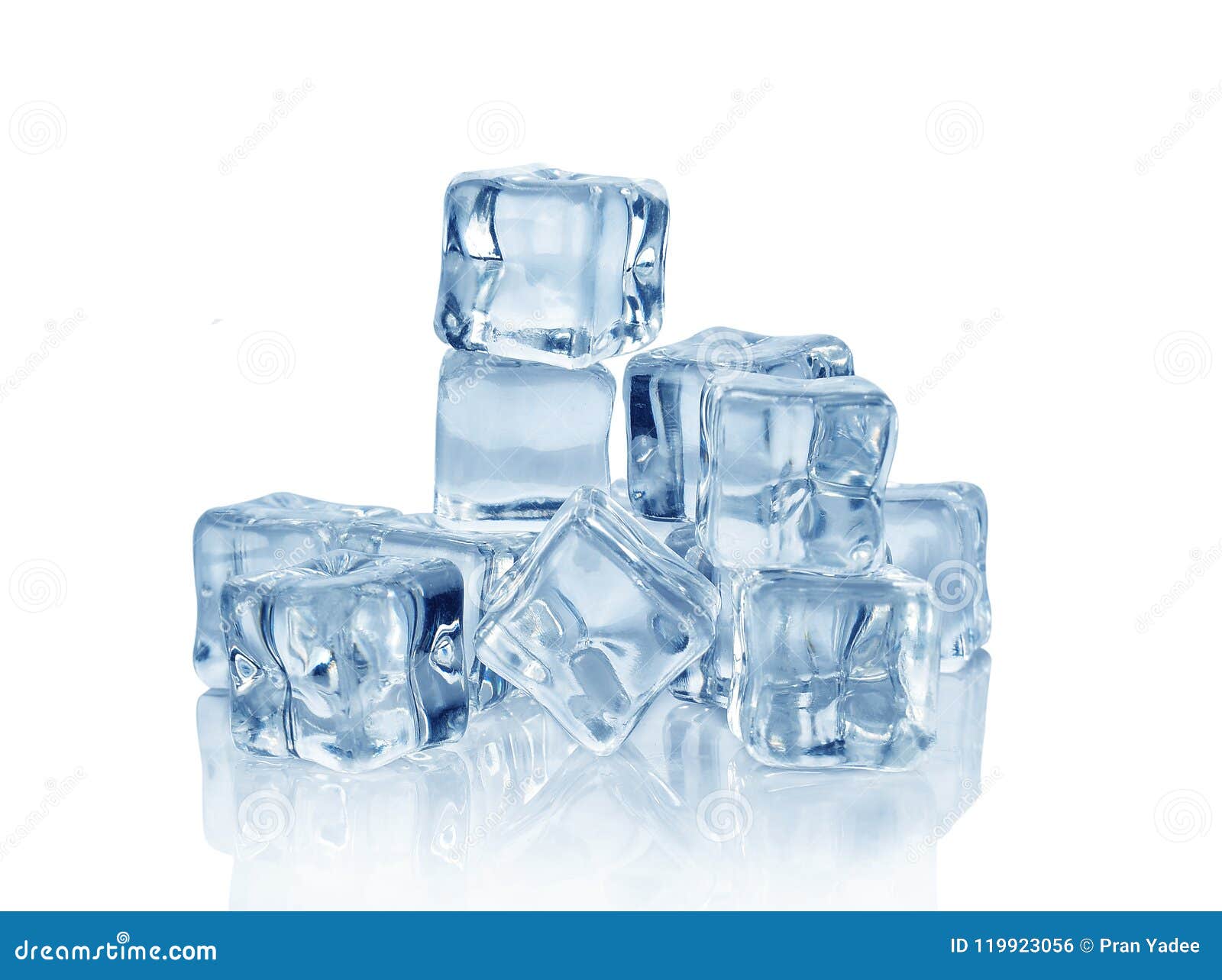 Ice Cubes on White Background Stock Photo - Image of food, frost: 119923056