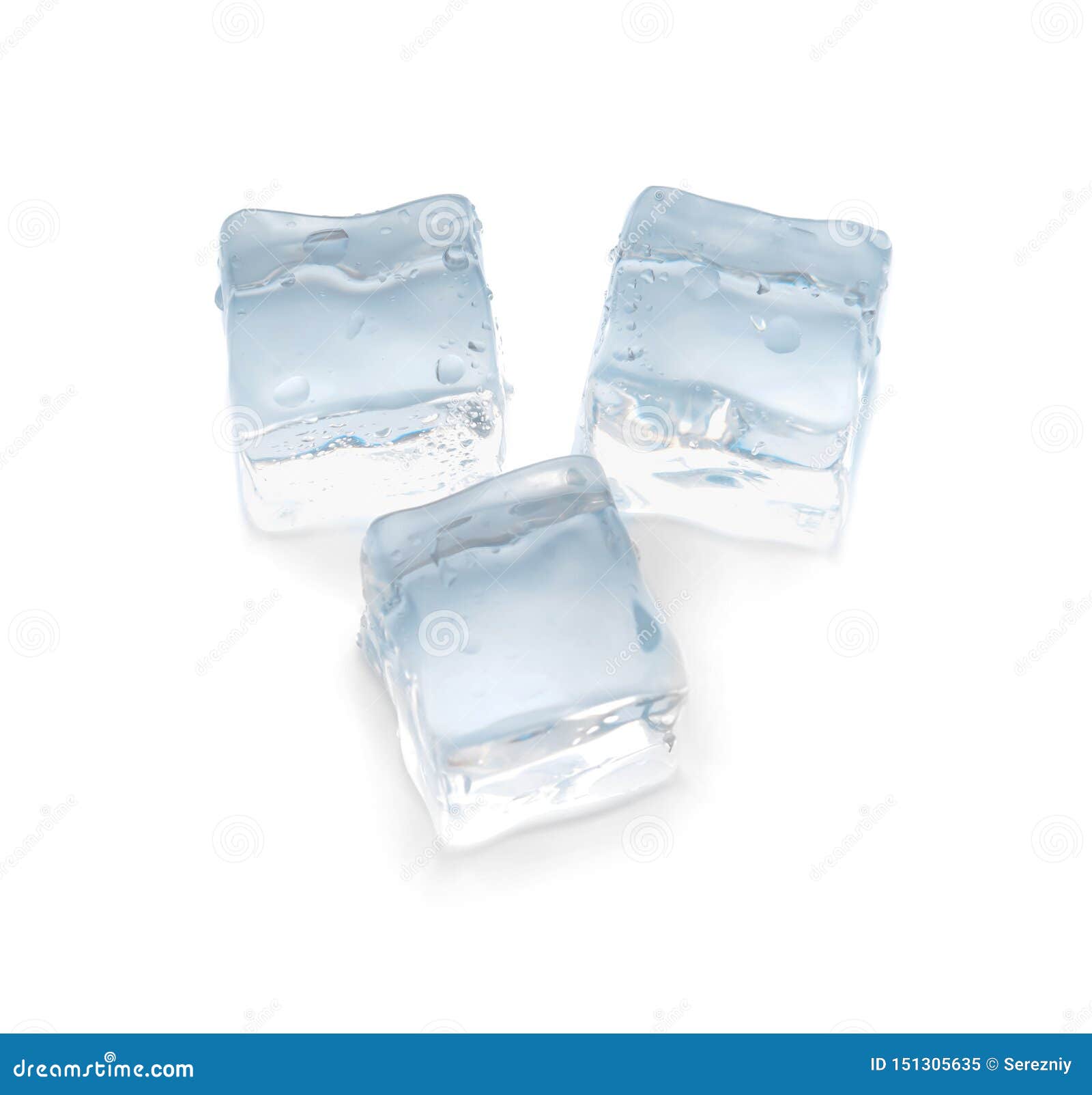 Ice Cubes on White Background Stock Image - Image of blocks, cold ...