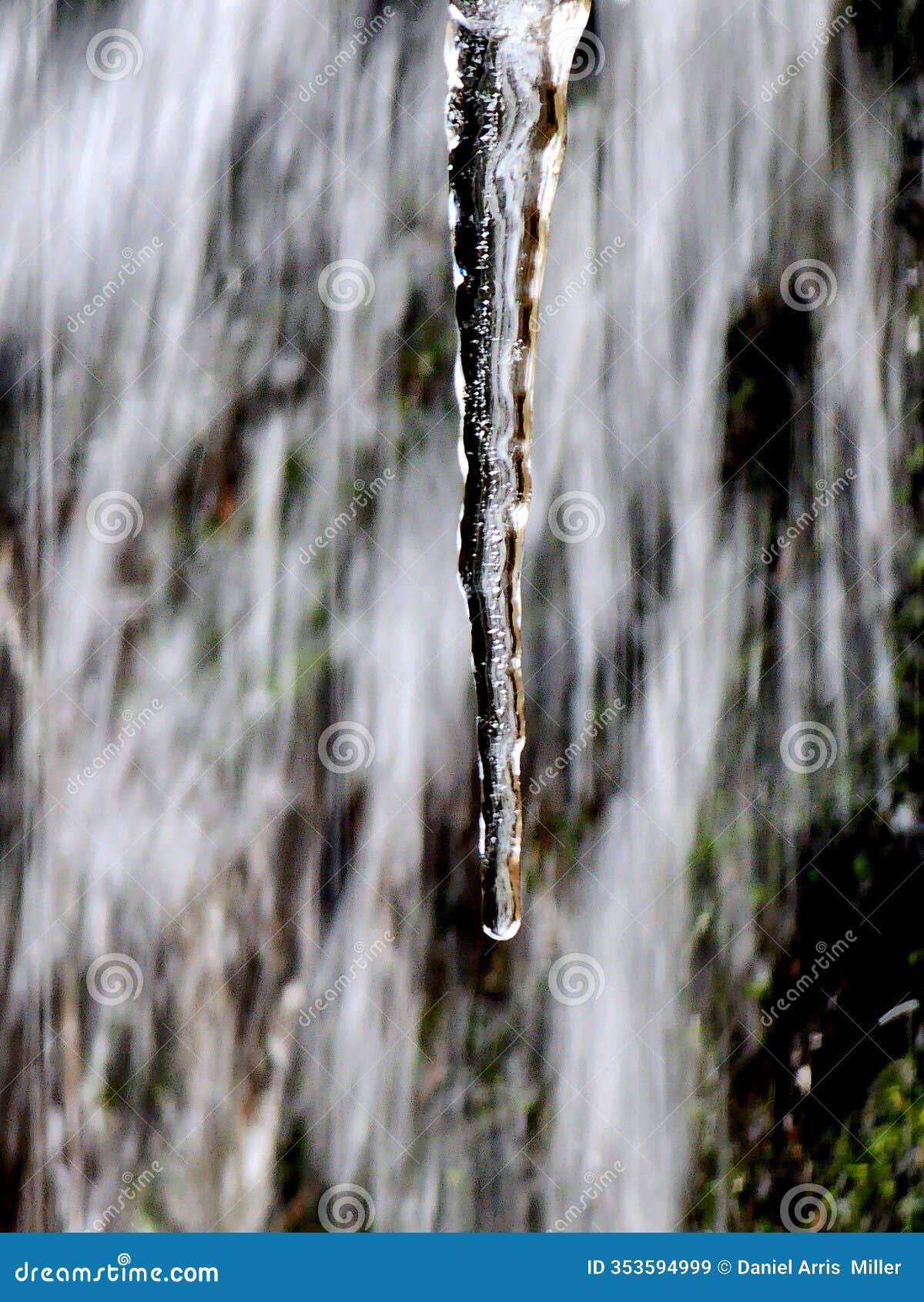 Ice Cycle Waterfall Nature Art Scenic Abstract Stock Image - Image of ...