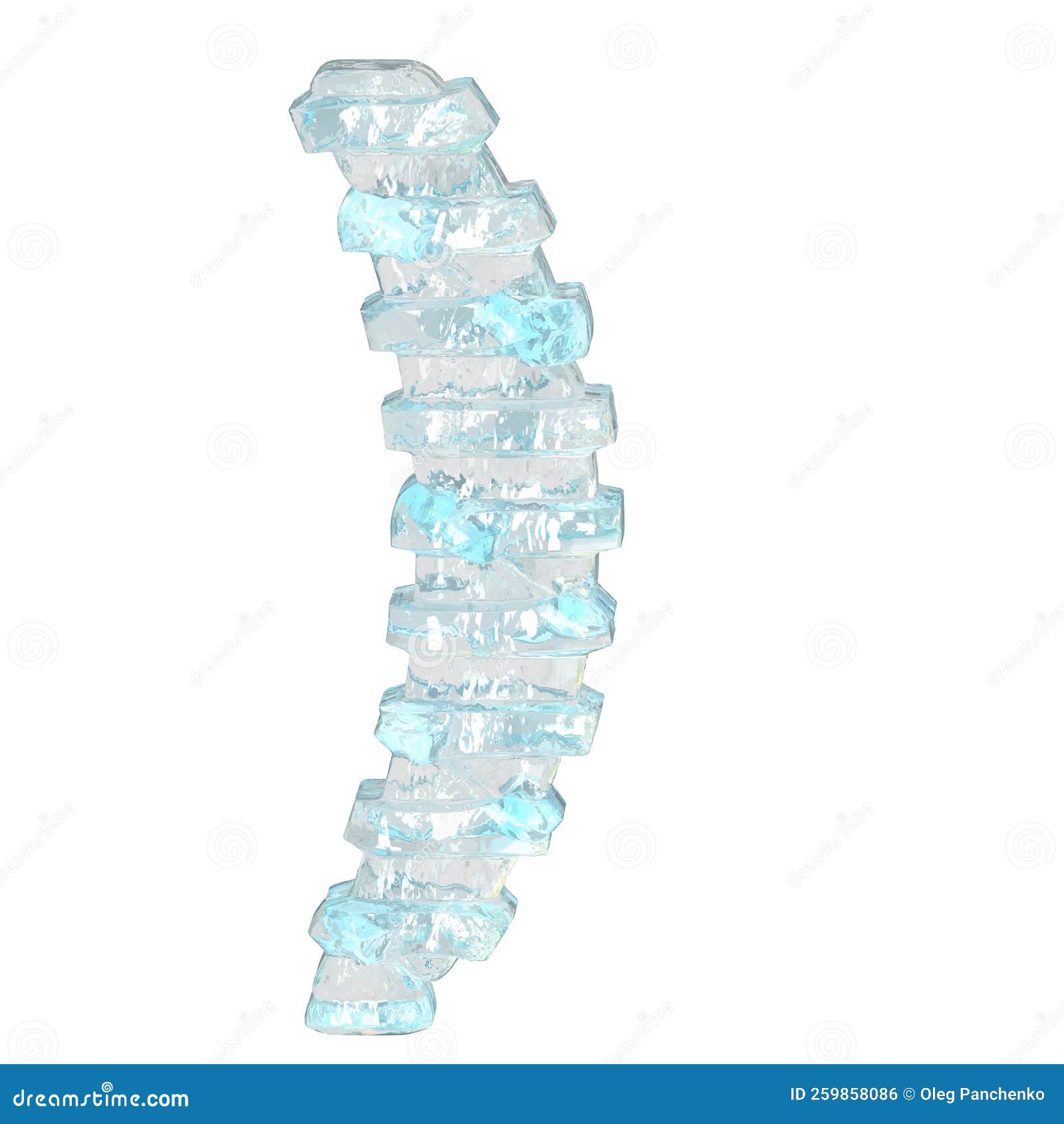 Ice Symbol with Thin Horizontal Straps Stock Vector - Illustration of ...