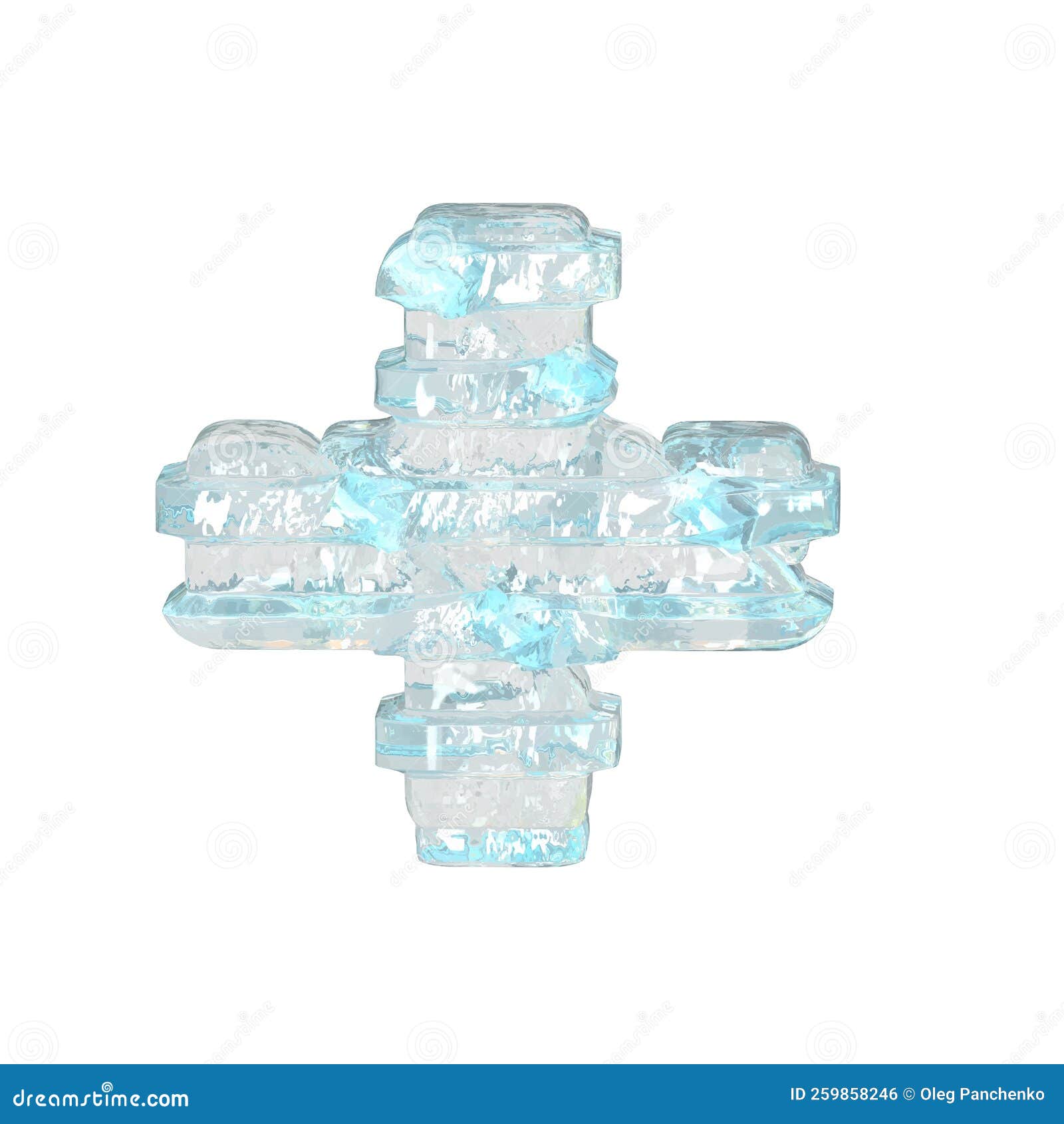 Ice Symbol with Thin Horizontal Straps Stock Vector - Illustration of ...