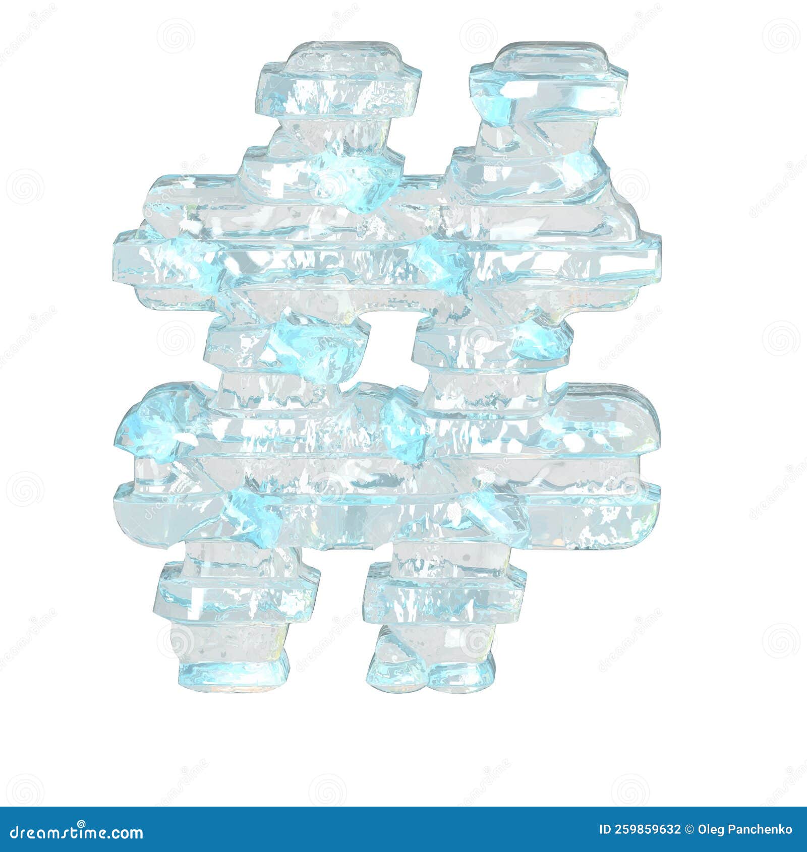 Ice Symbol with Thin Horizontal Straps Stock Vector - Illustration of ...