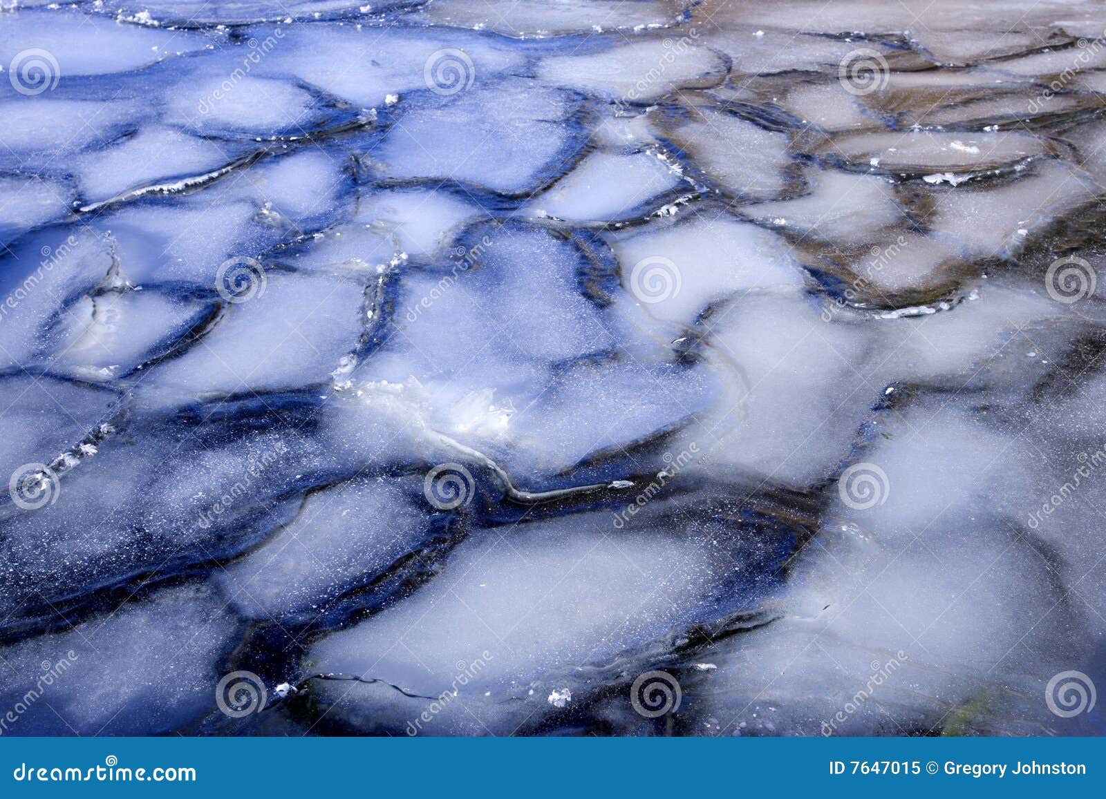 Ice Designs in a Frozen Lake. Stock Image - Image of frost, frozen: 7647015