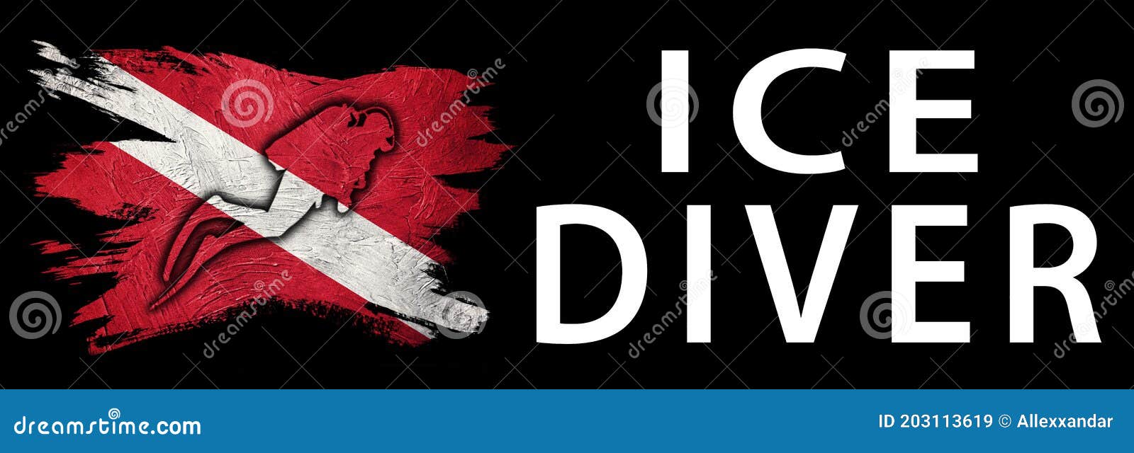 Ice Diver, Diver Down Flag, Scuba Flag Stock Image - Image of warning ...