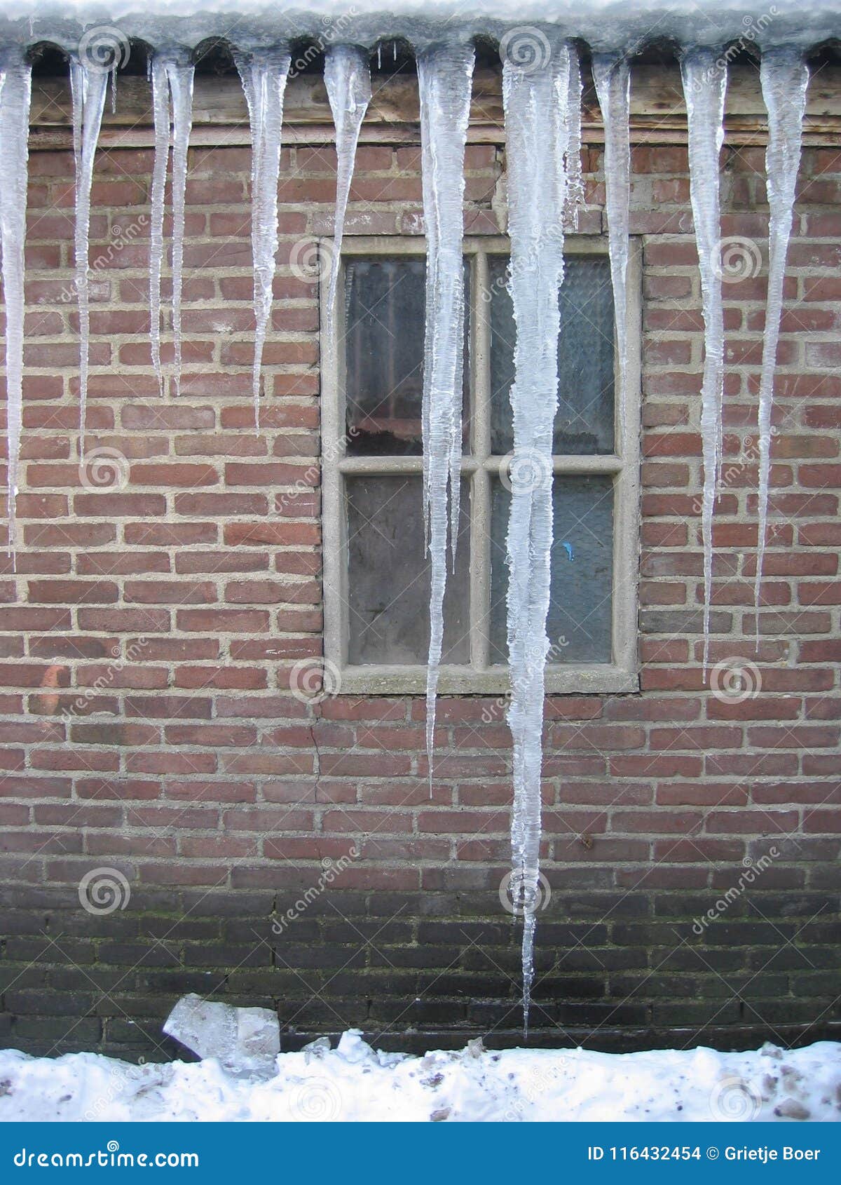 Ice stock photo. Image of snow, cold, winter, wall - 116432454