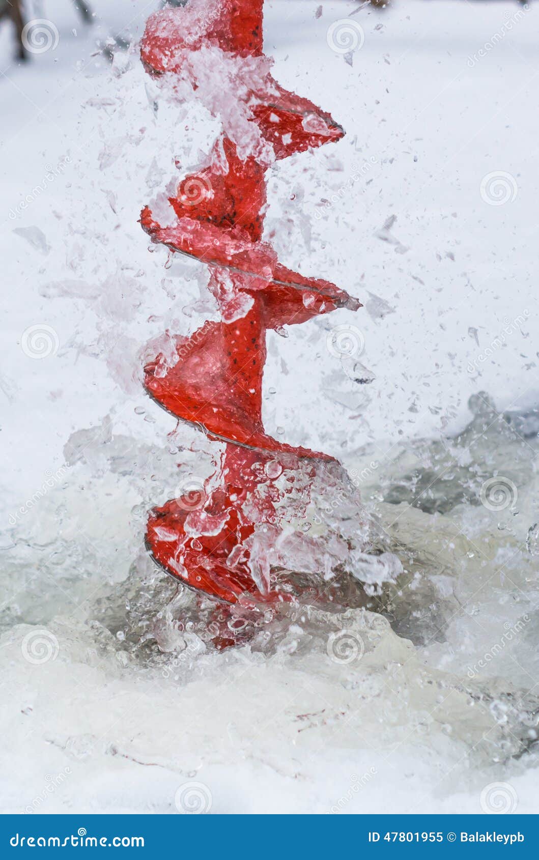 Ice-drill stock image. Image of splash, drill, equipment - 47801955