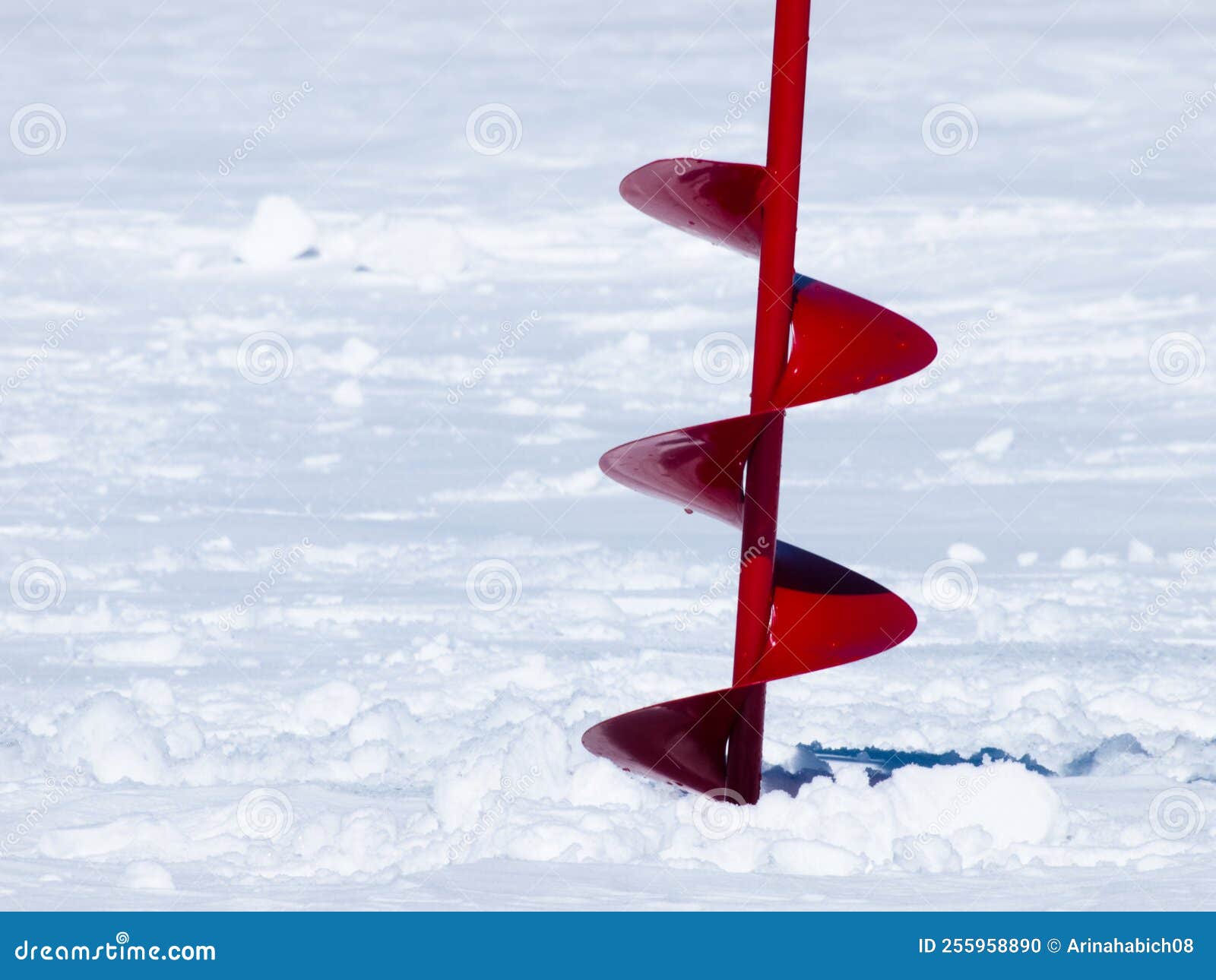 Ice drill stock photo. Image of winter, exercise, sport - 255958890