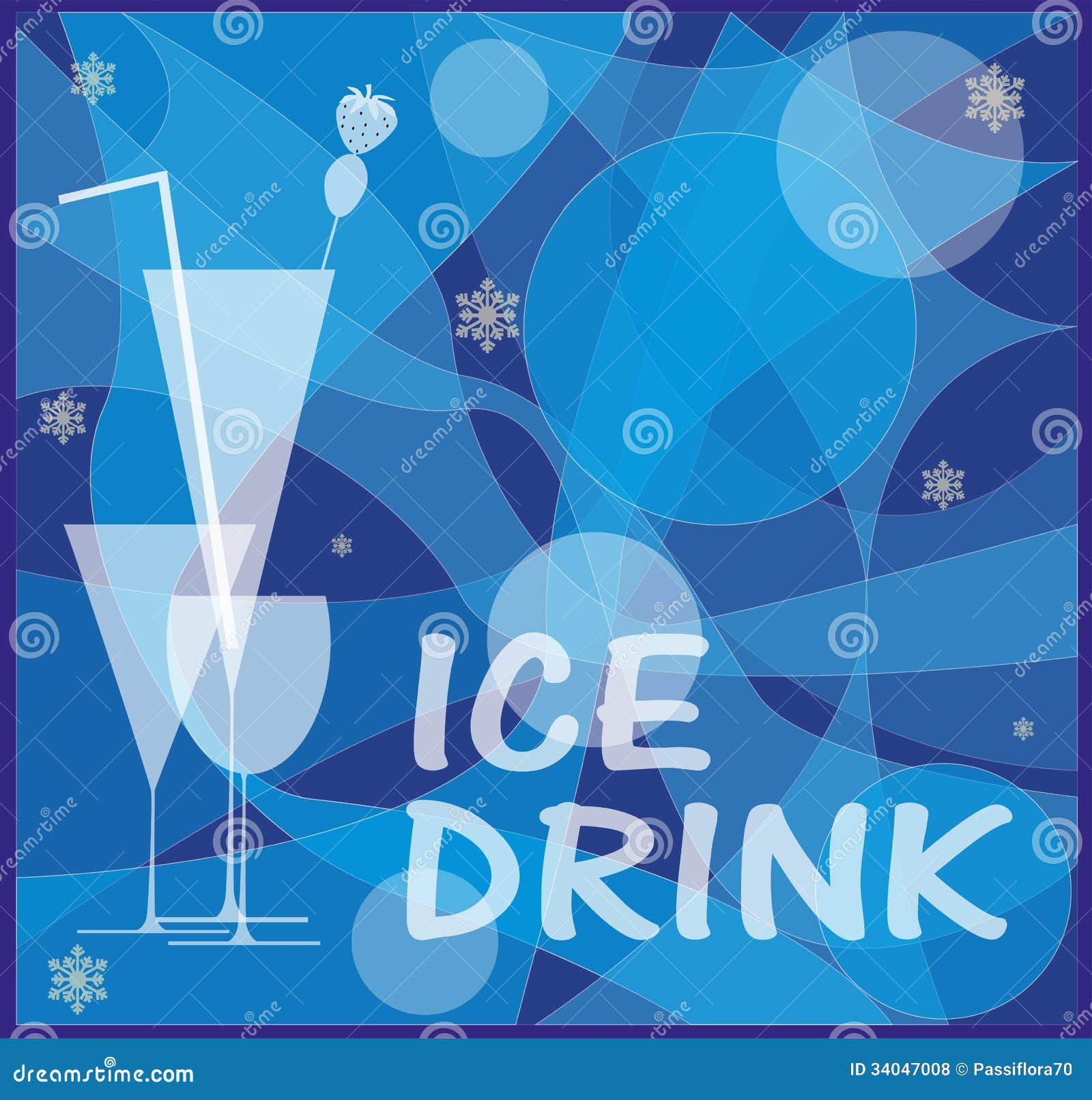Ice drink stock vector. Illustration of background, drink - 34047008