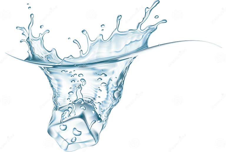 Ice drop stock vector. Illustration of impact, light - 16310672