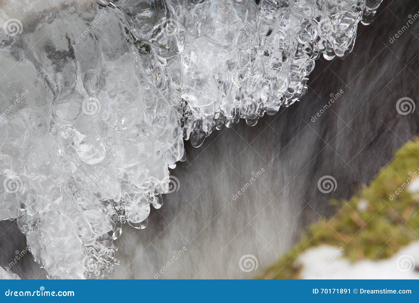 Ice droplets stock image. Image of water, flowing, shadows - 70171891