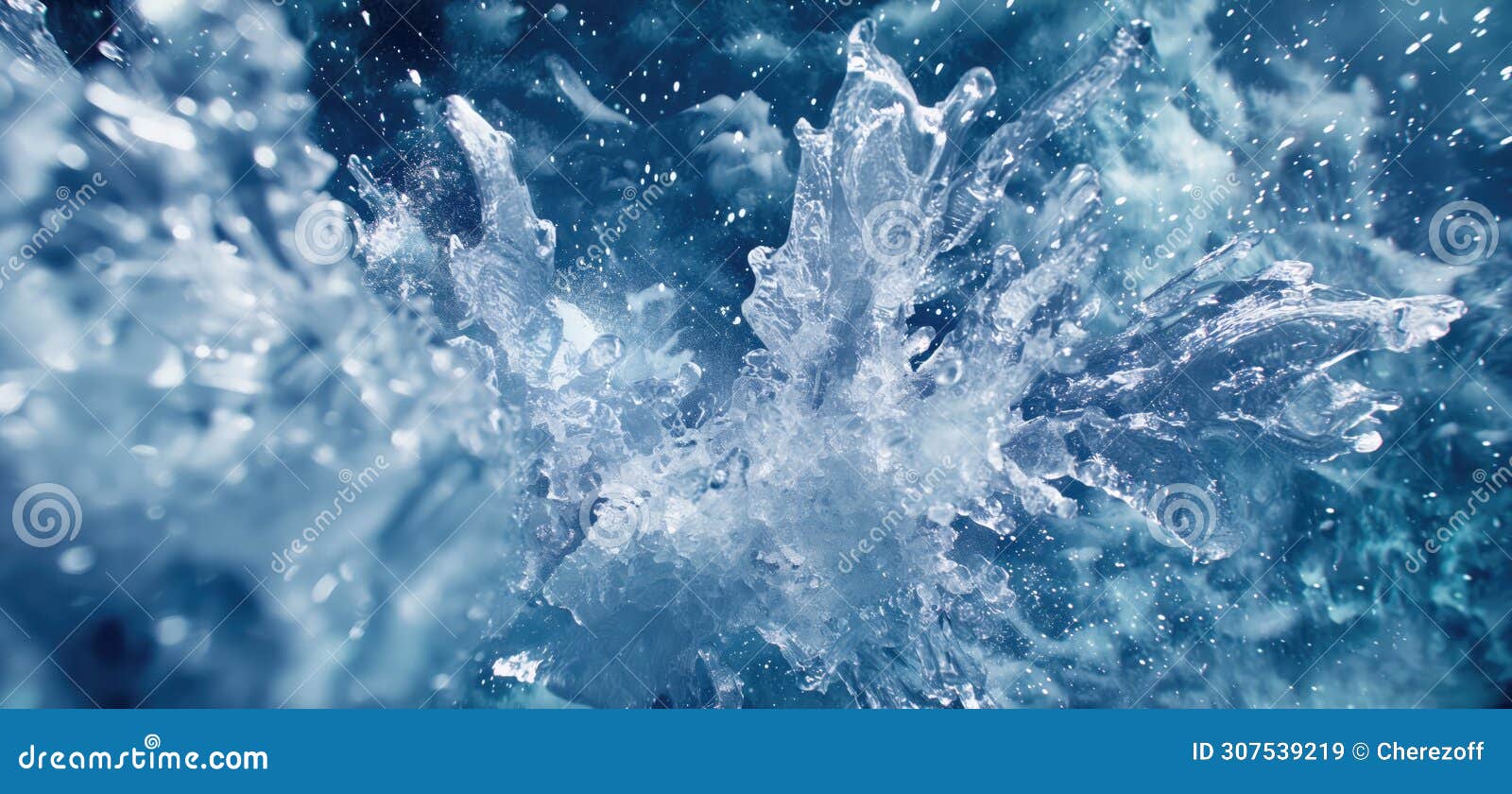 Ice explosion background stock image. Image of idea - 307539219