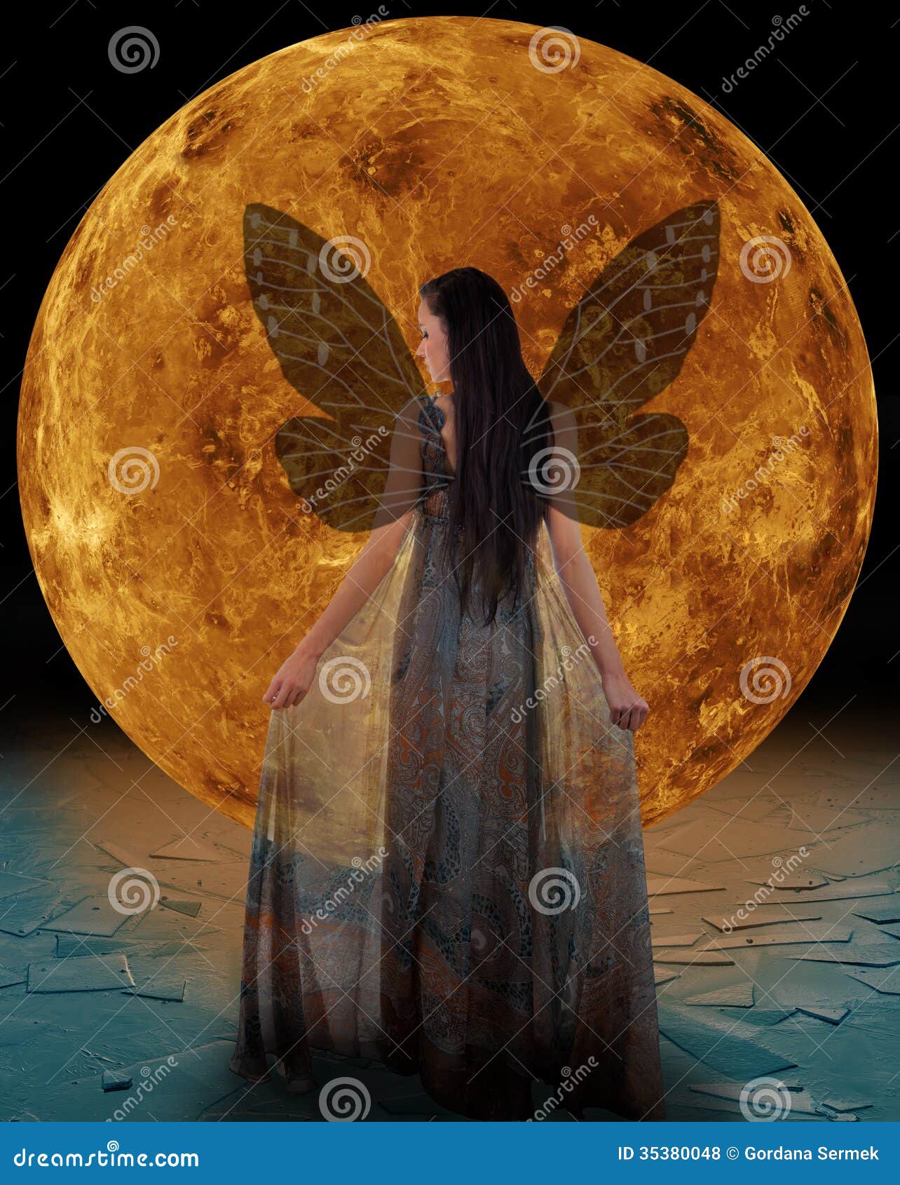 Ice Fairy in Front of a Venus Stock Photo - Image of fairy, goddess ...