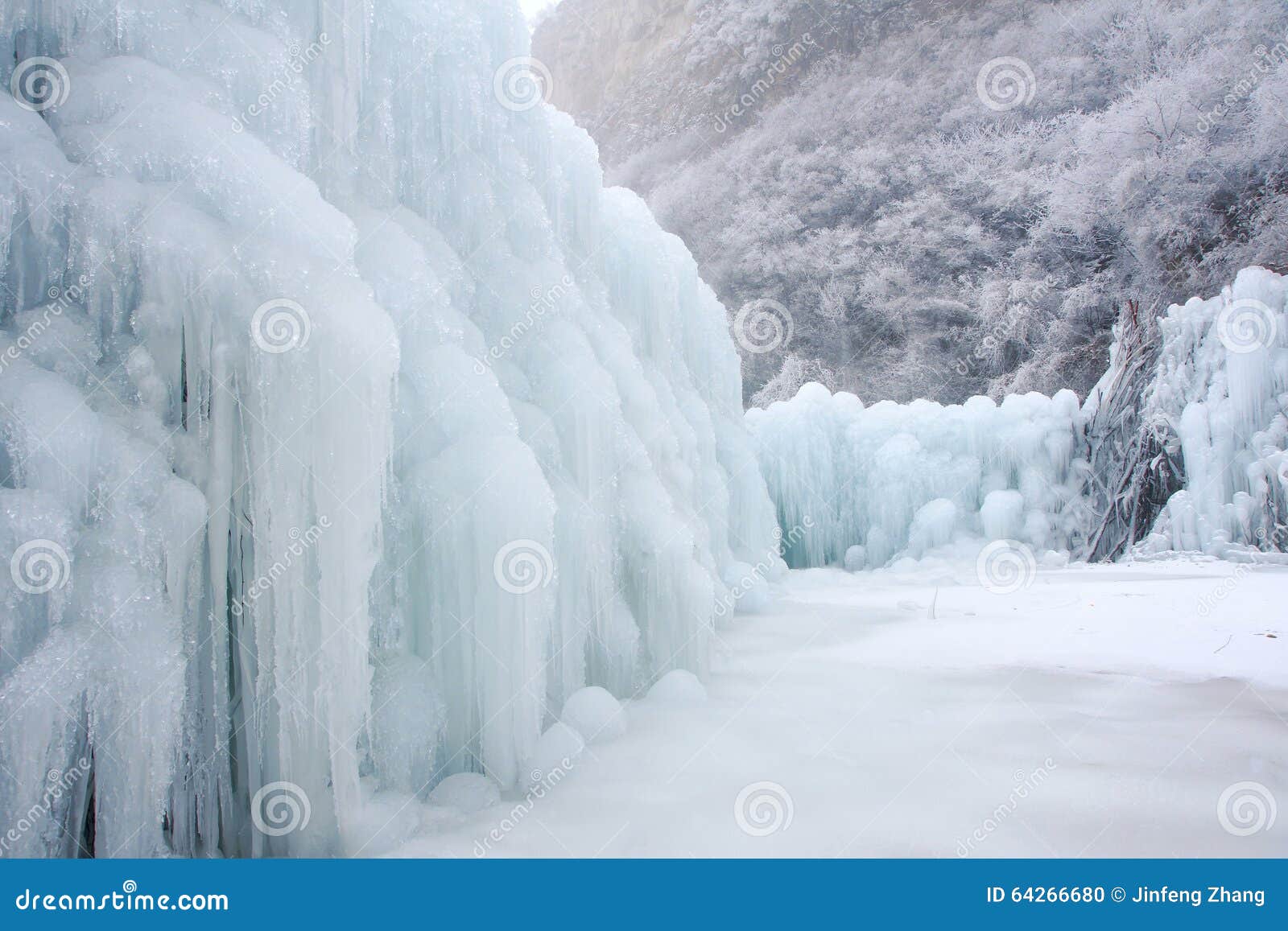 Ice fall stock photo. Image of linn, iced, waterfall - 64266680