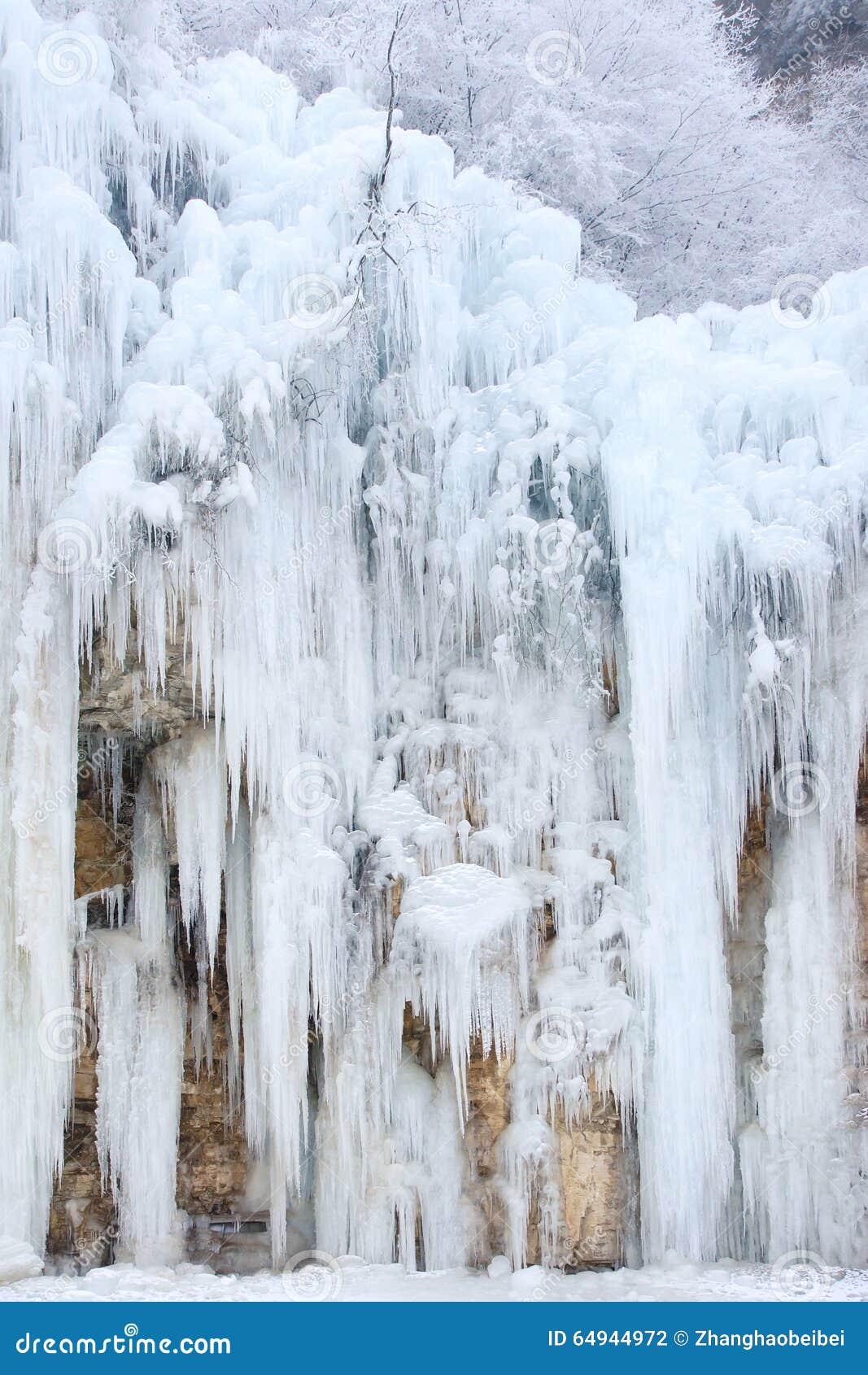Ice fall stock photo. Image of linn, fall, close, white - 64944972