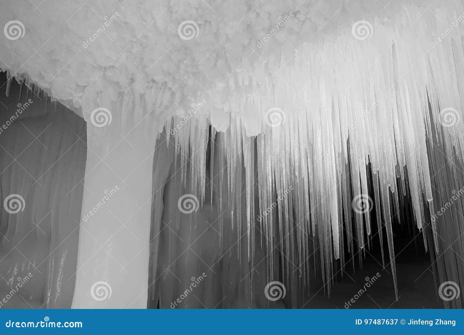 Ice fall stock image. Image of frozen, waterfall, frost - 97487637