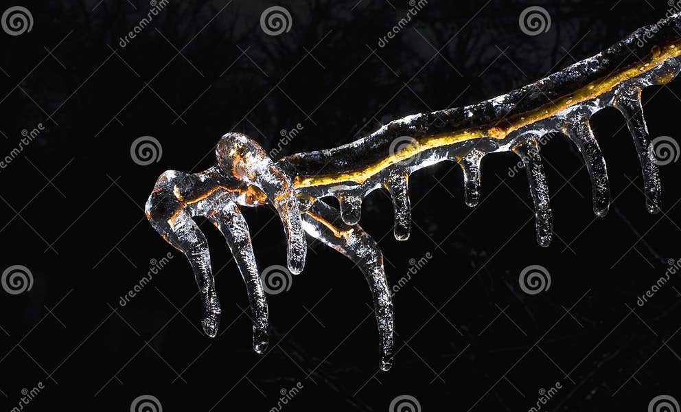 Ice fang stock image. Image of winter, yellow, white, icicle - 5432969