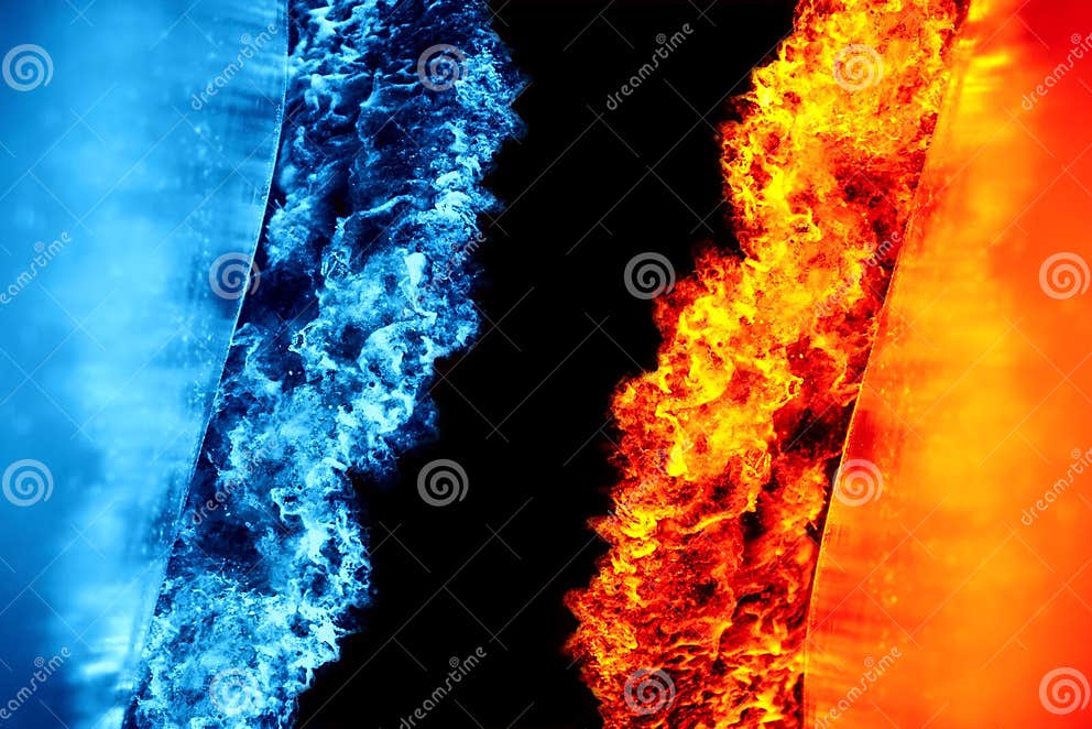 Ice and Fire stock photo. Image of cool, flame, confrontation - 2726224