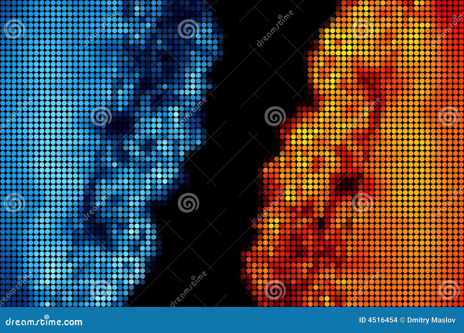 Ice and Fire stock vector. Illustration of cool, pattern - 4516454