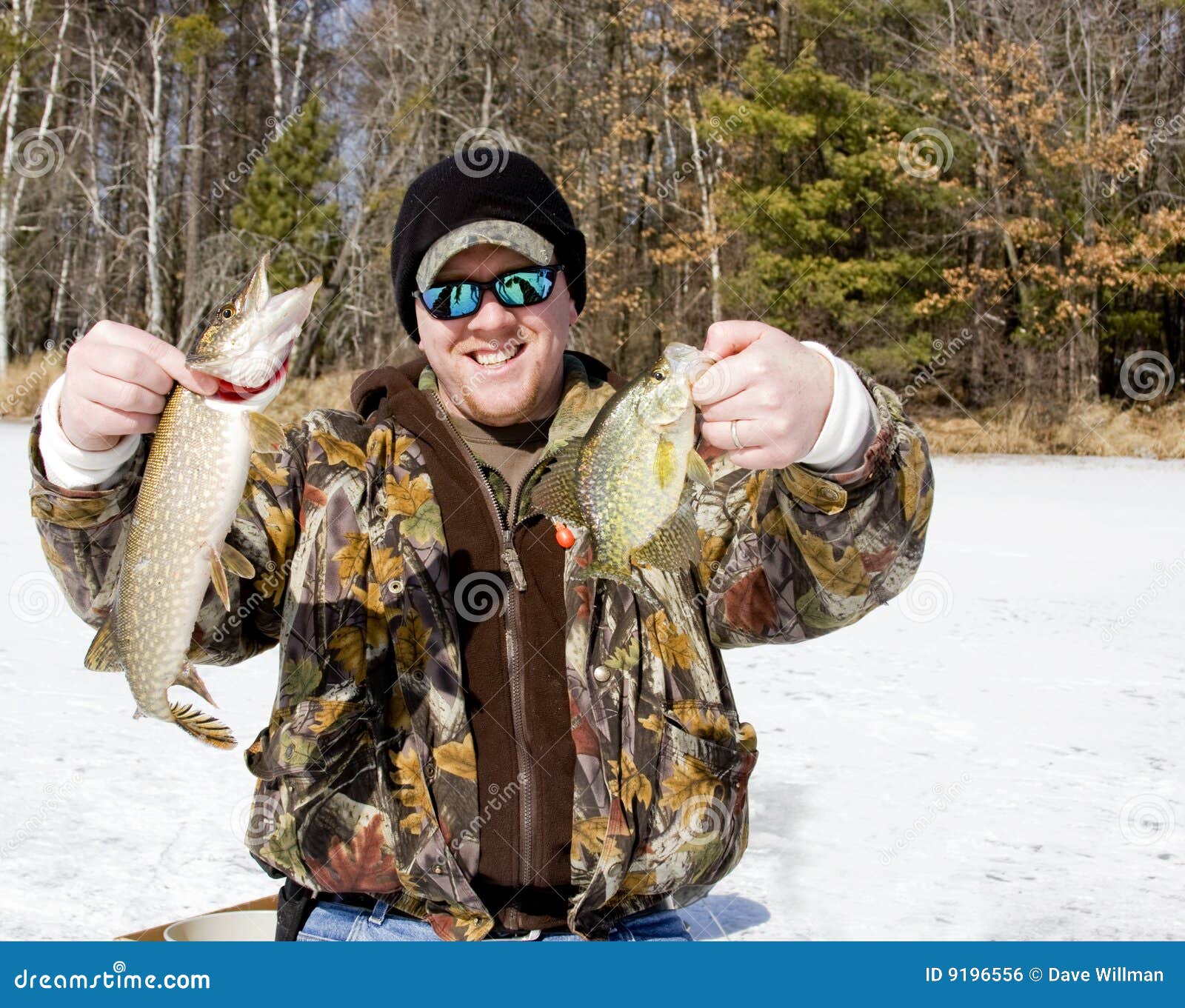 Ice fishing catch stock photo. Image of fisherman, panfish - 9196556